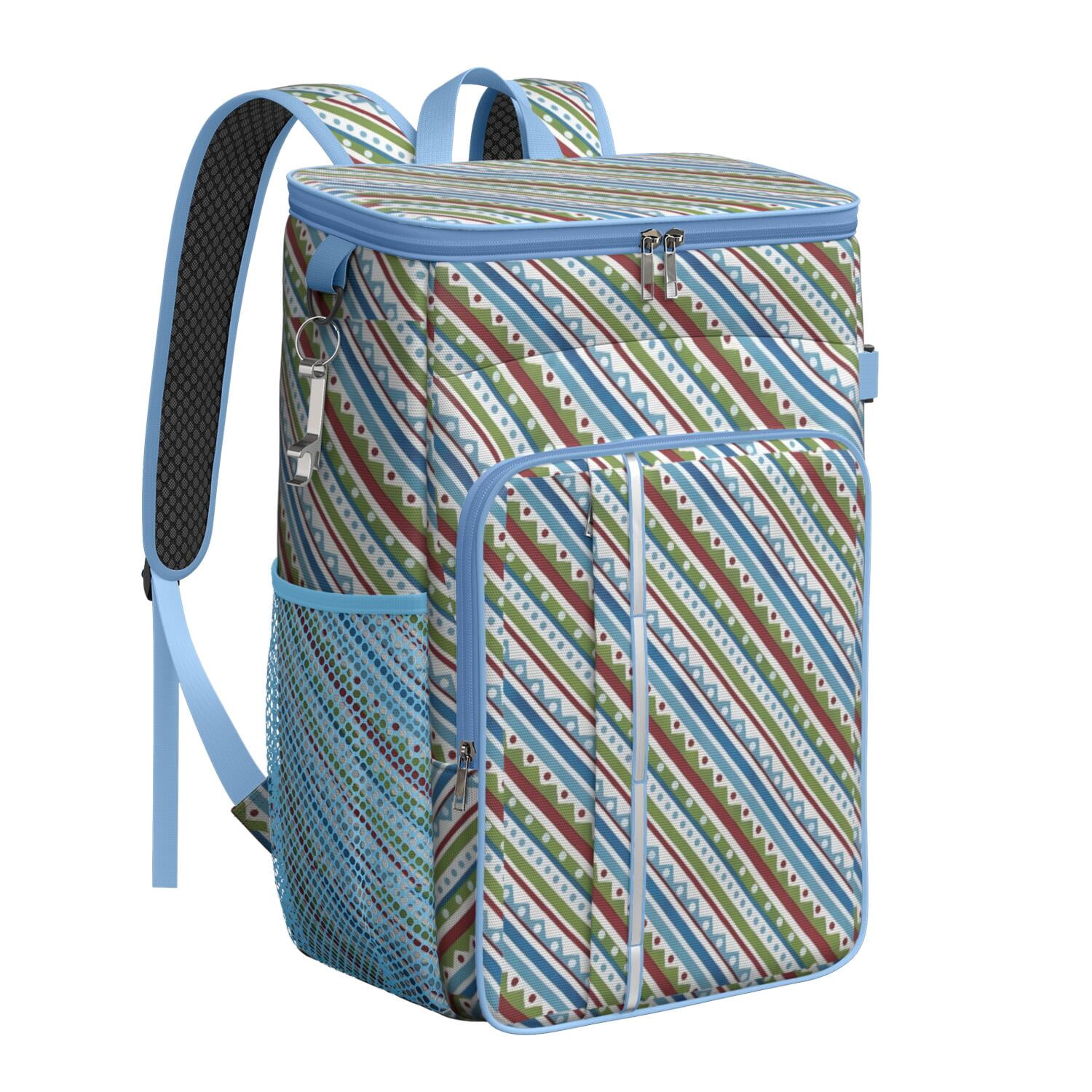 Travel Cooler Bag - Boho Bohemia Pioneer Flower Geometric Line Art ...