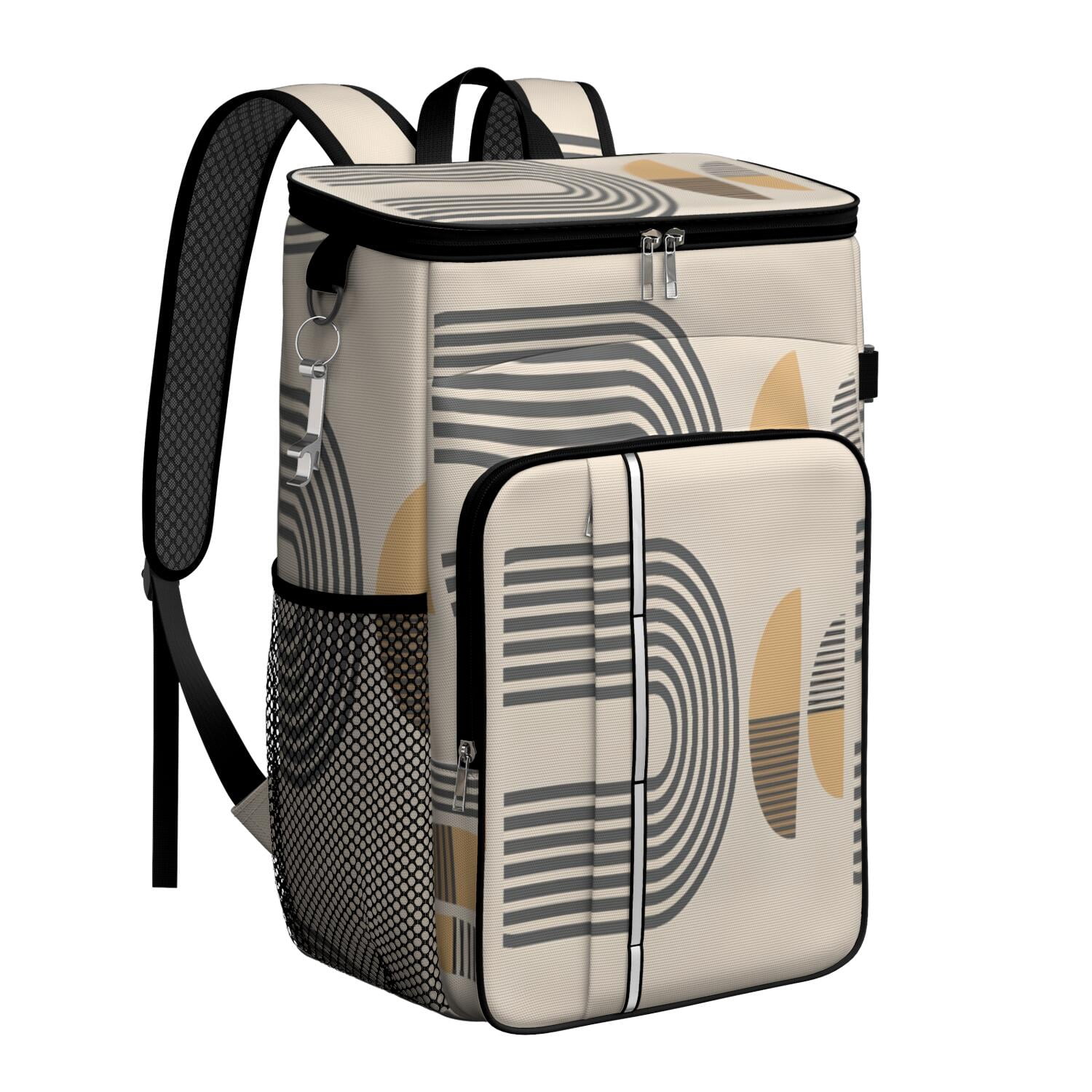 Travel Cooler Bag - Boho Bohemian Art Camping Beer Cooler Backpack with ...