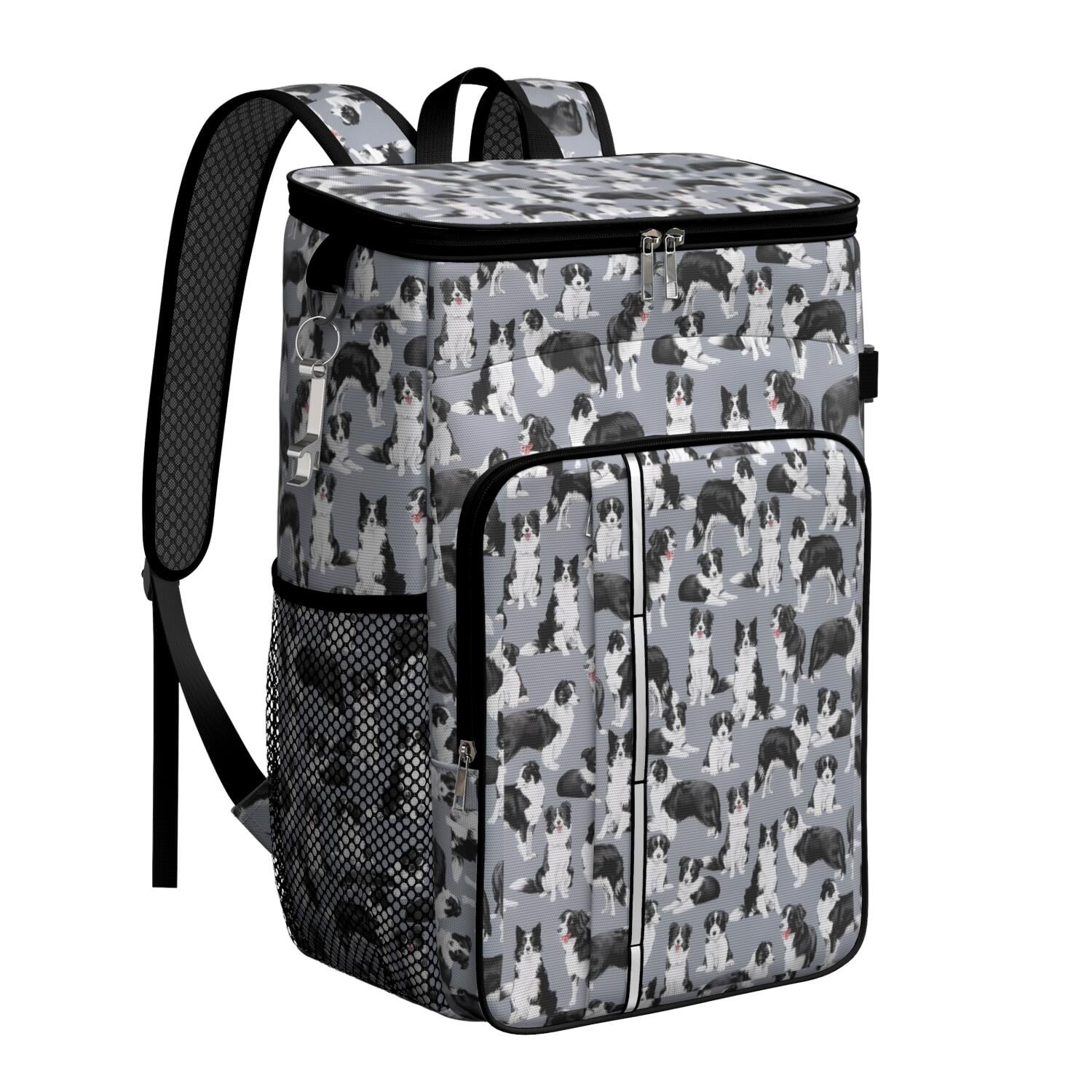 Travel Cooler Bag - Cute Border Collie Pattern Camping Beer Cooler ...