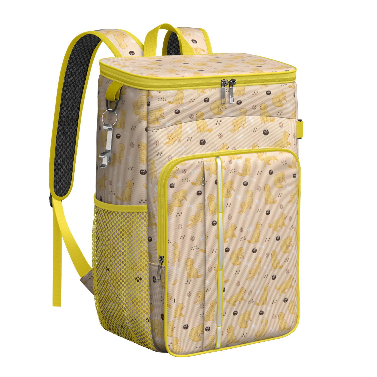 Travel Cooler Bag - Golden Retriever Camping Beer Cooler Backpack with ...