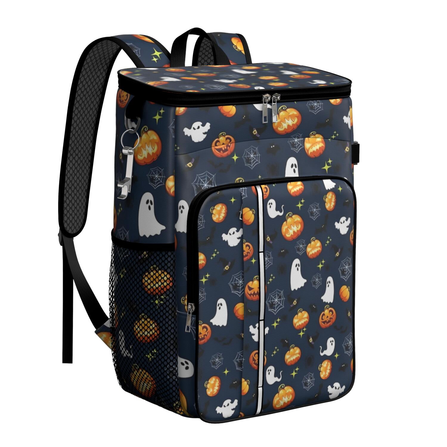 Travel Cooler Bag - Halloween Ghosts Pumpkins and Spider Webs Camping ...