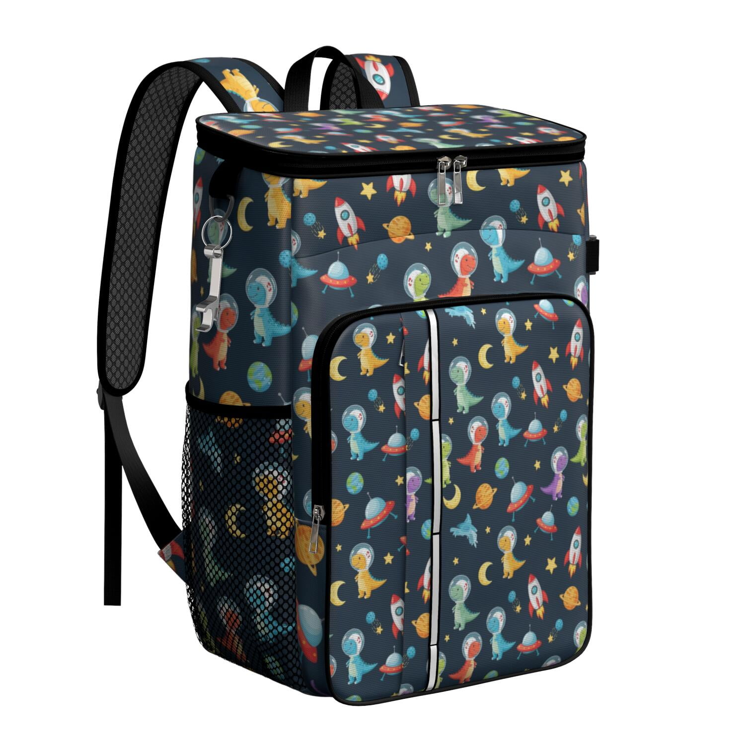 Travel Cooler Bag - Space Dinosaurs Rockets Planets Camping Beer Cooler ...