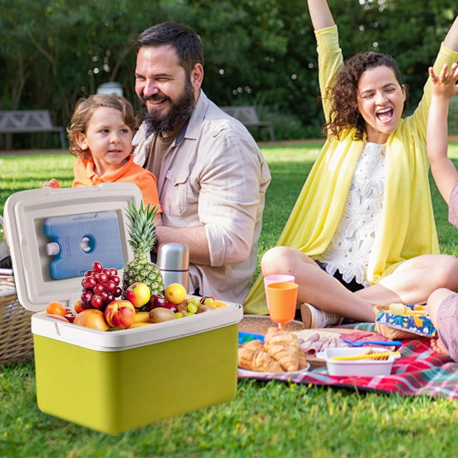 Travel Cooler Box | Camping Cooler with Ice Pack,Thermal Containers ...