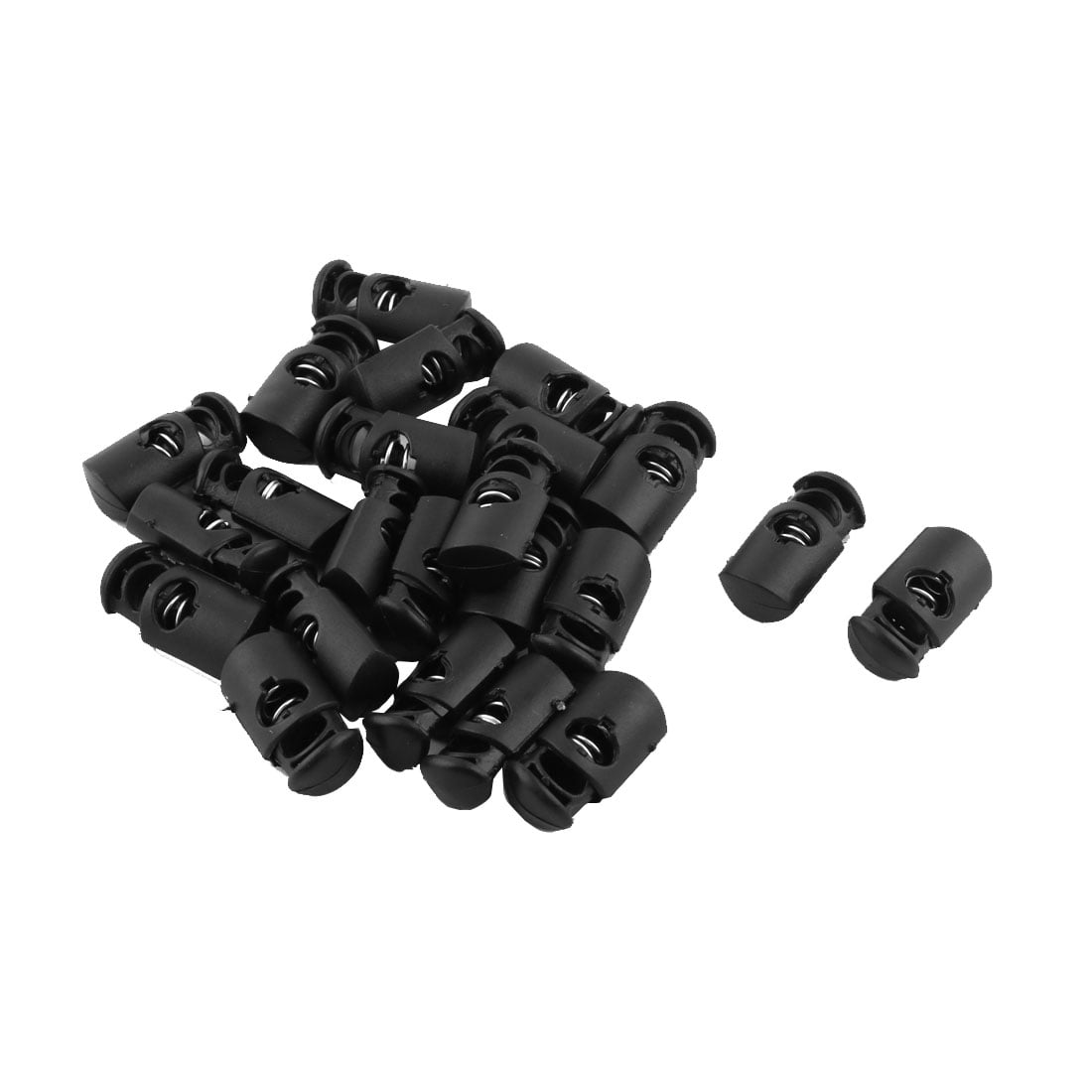 Travel Cord Locks Spring Loaded Stopper Toggle Buckle Rope Clamp 23PCS ...