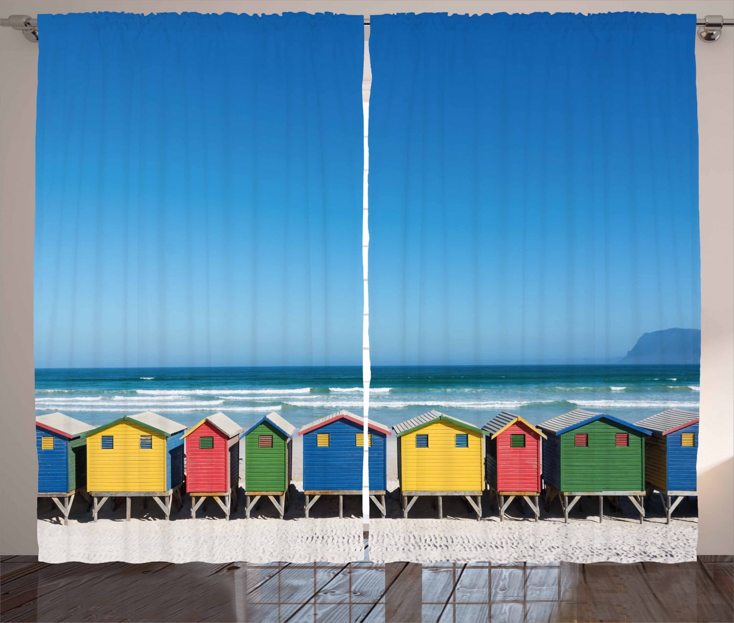 Ambesonne Travel Curtains 2 Panel Set, Cape Town South Africa, 108" x ...