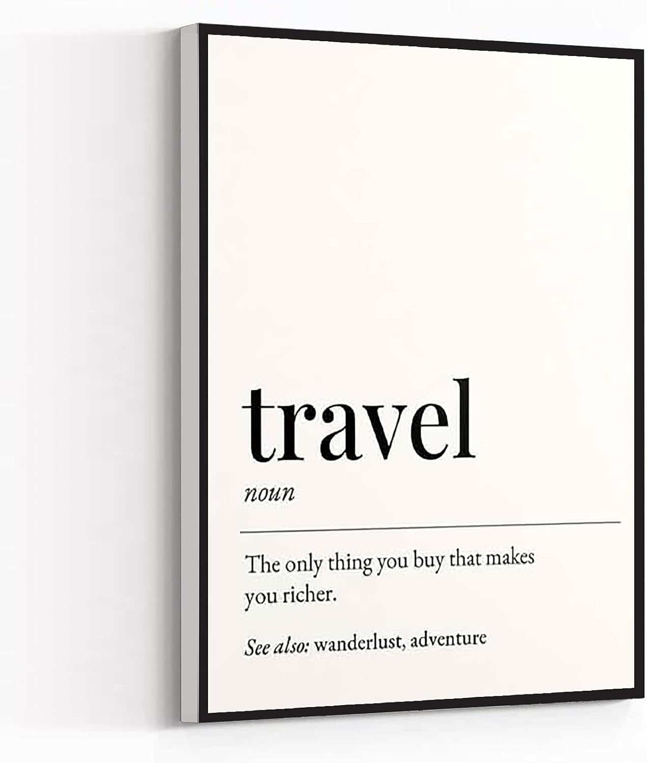 Travel Definition Art,Travel Quote Decor Painting Artwork Wall Decor ...