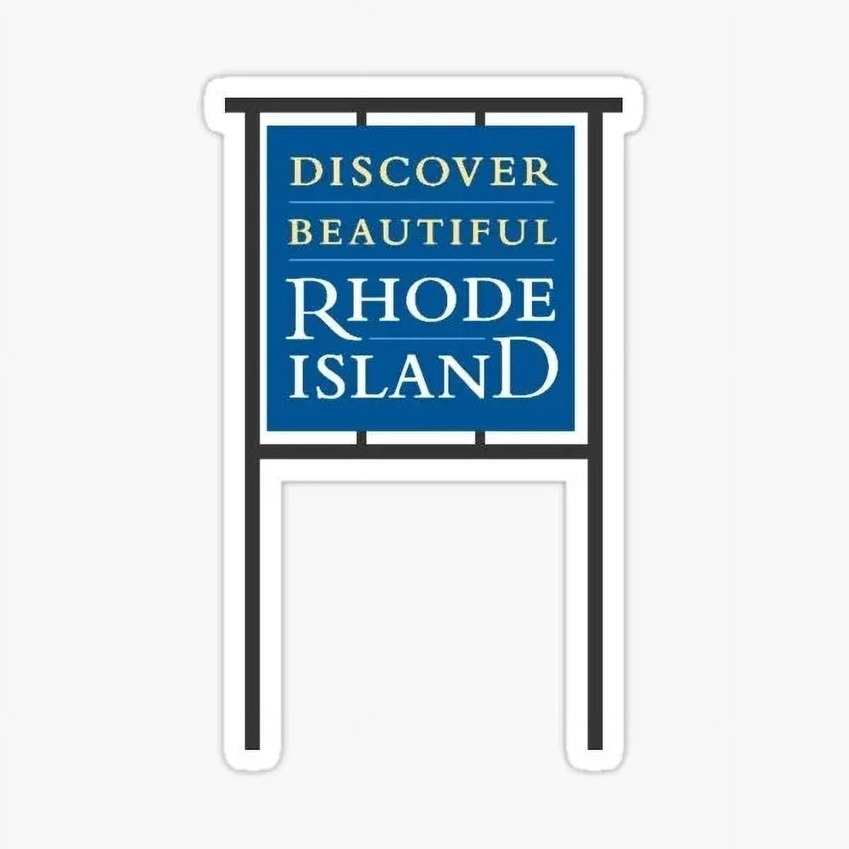 Travel Discover Rhode Island State Home Town Destination Sticker Phone ...