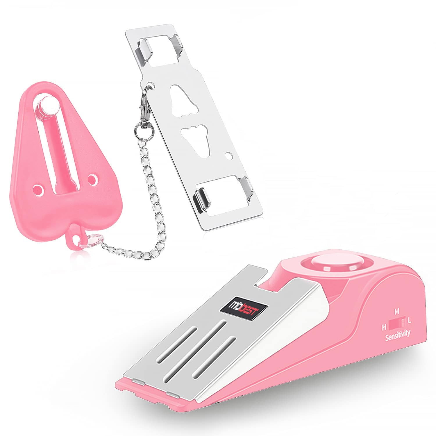 Dual Protection Door Lock and Alarm Stopper, Portable Safety Device for ...