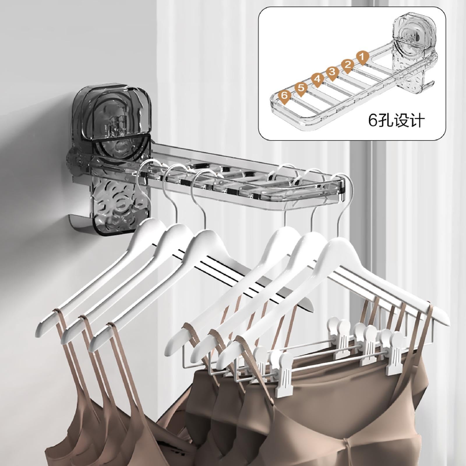 Travel Drying Rack - Foldable Travel Clothes Hangers, Space Saving Wall ...