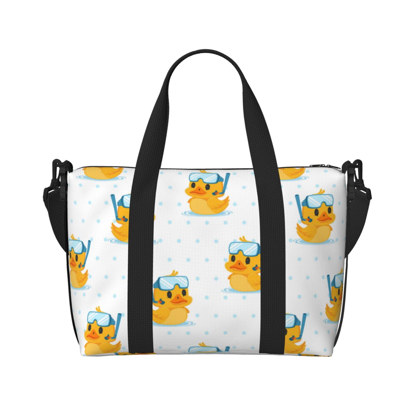 Travel Duffel Bag, Cartoon Cute Duck Diving Goggles Waterproof Carry On ...