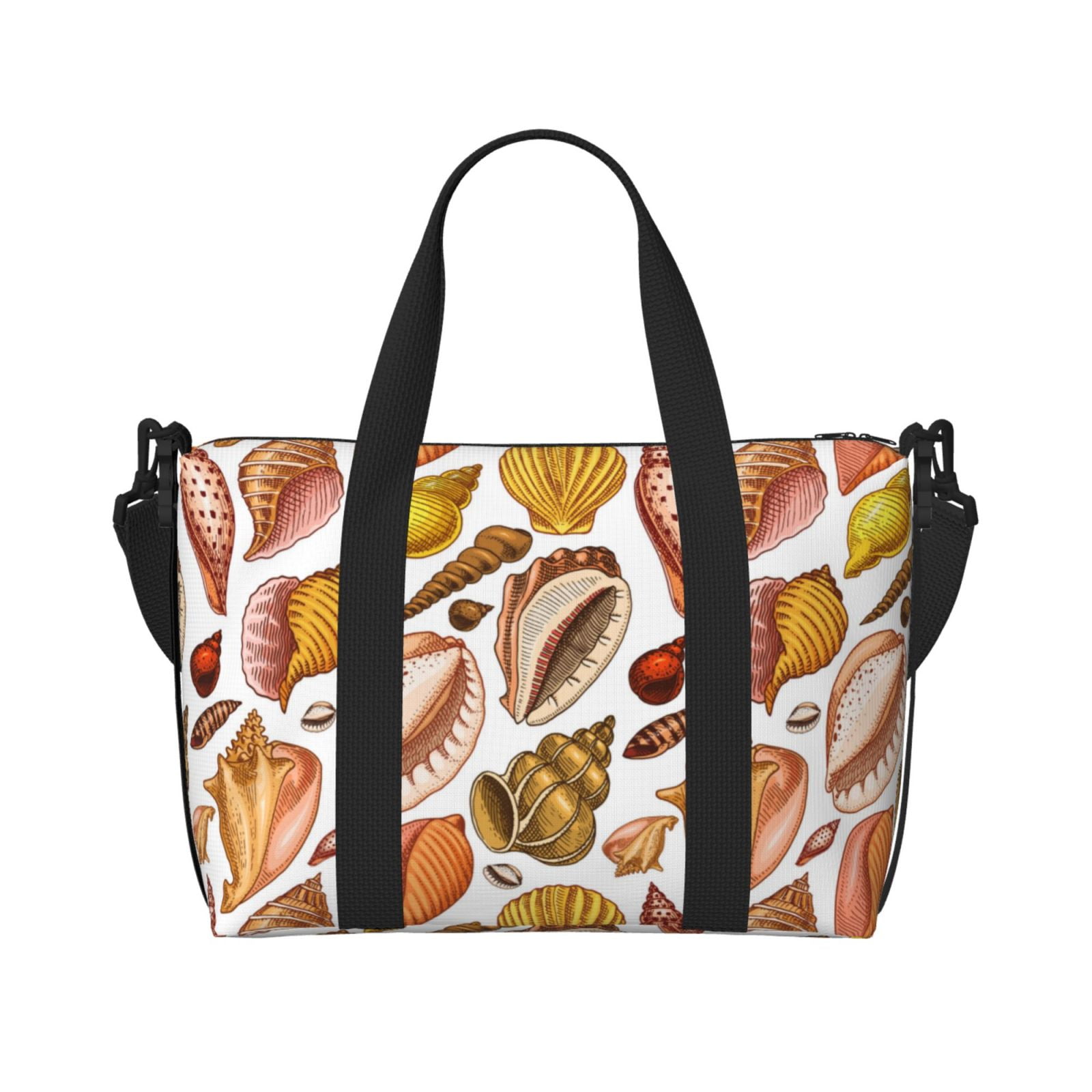 Travel Duffel Bag, Conch Shells Print No.9021 Waterproof Carry On ...