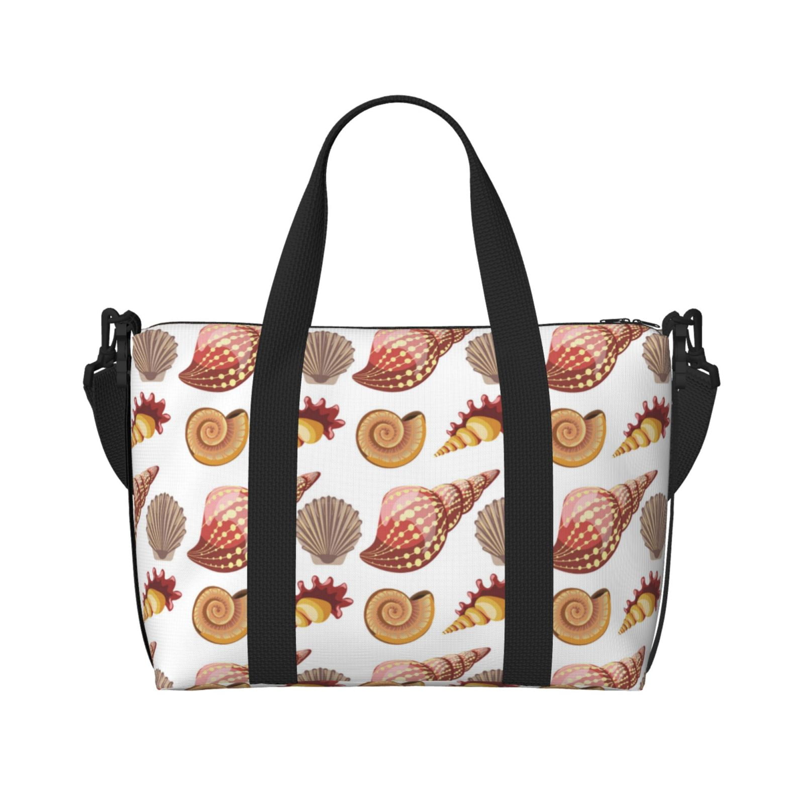 Travel Duffel Bag, Conch Shells Print No.9043 Waterproof Carry On ...