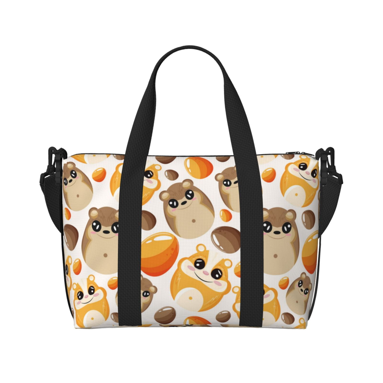 Travel Duffel Bag, Glamorous Cute Cartoon Hamster Waterproof Carry On ...