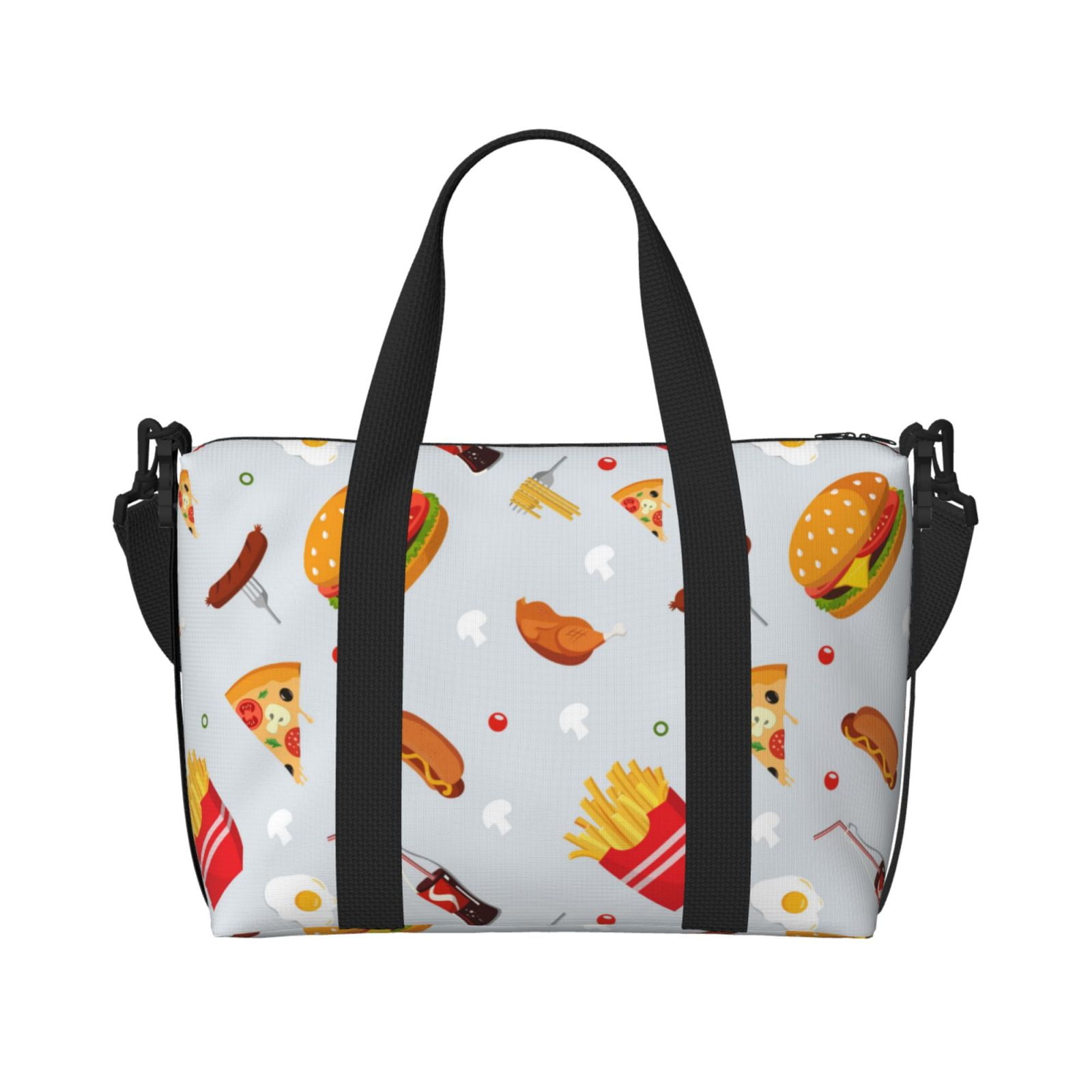 Travel Duffel Bag, Hot Dog Coke Burger Pizza Waterproof Carry On ...
