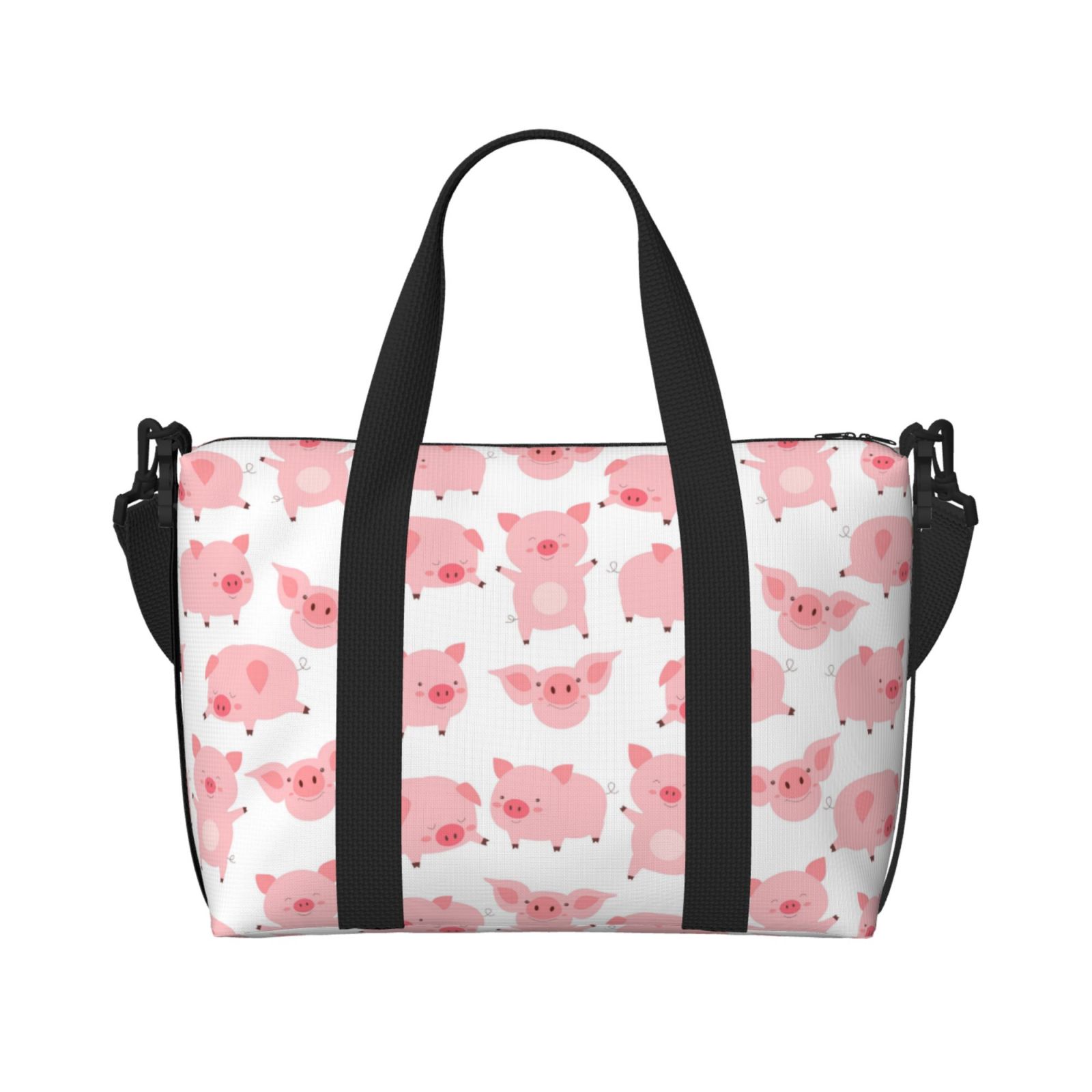 Travel Duffel Bag, Kawaii Pigs Waterproof Carry On Overnight Tote Bags ...