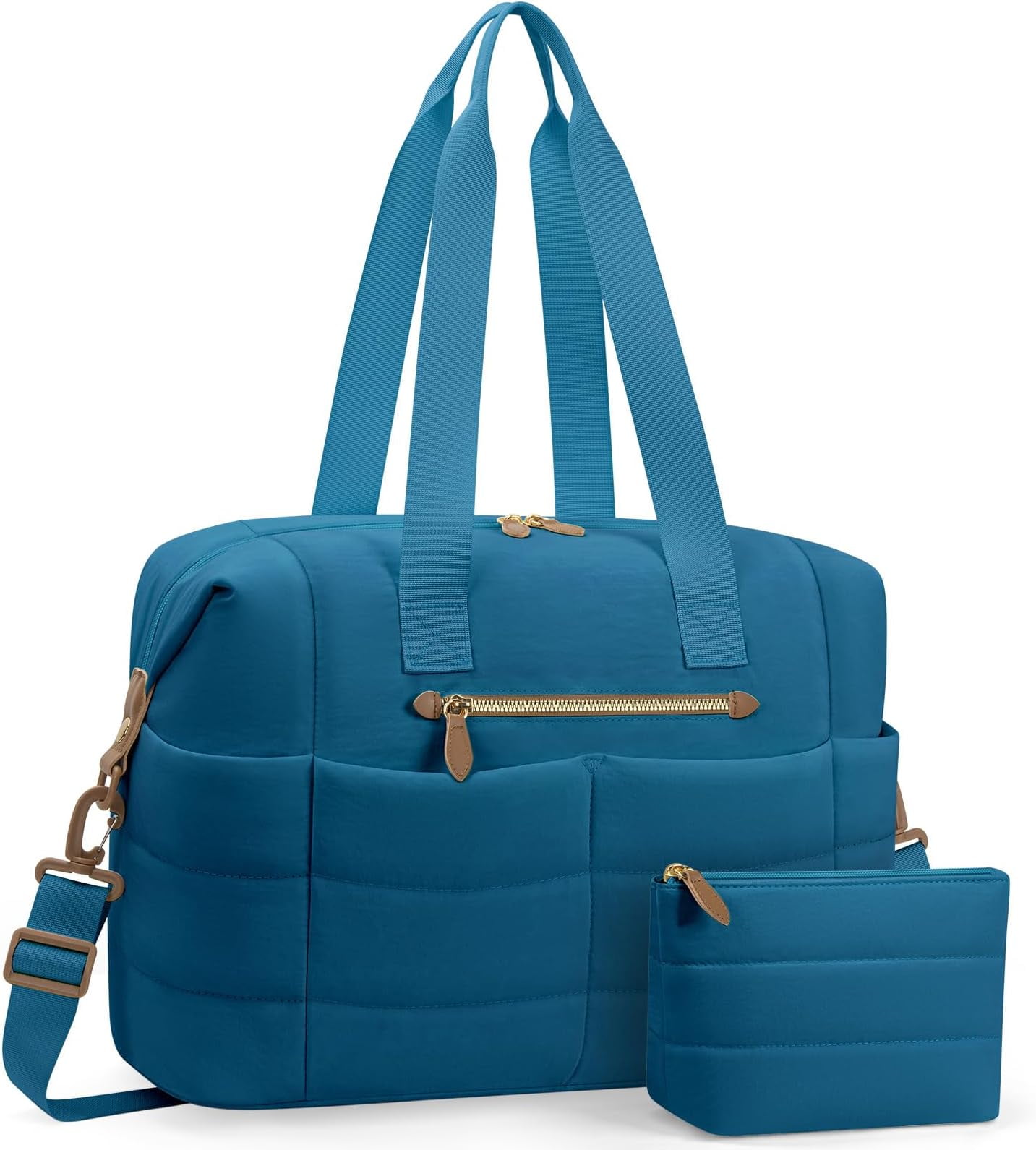 Travel Duffel Bag, Puffer Gym Bag for Women Lightweight Weekender ...