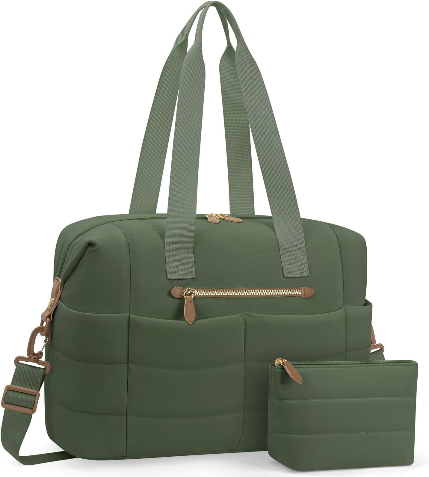 Travel Duffel Bag, Puffer Gym Bag for Women Weekender Overnight Bags ...
