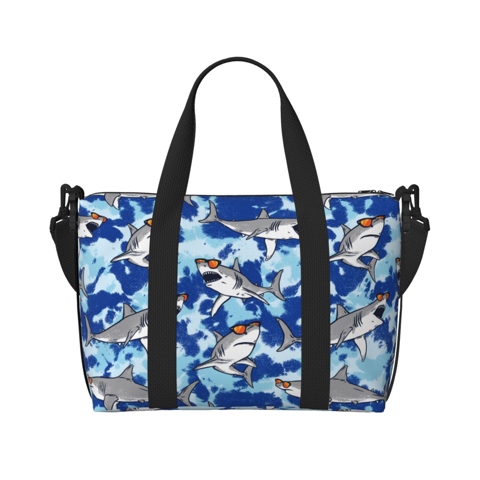 Travel Duffel Bag, Spectacled Great White Shark Waterproof Carry On ...