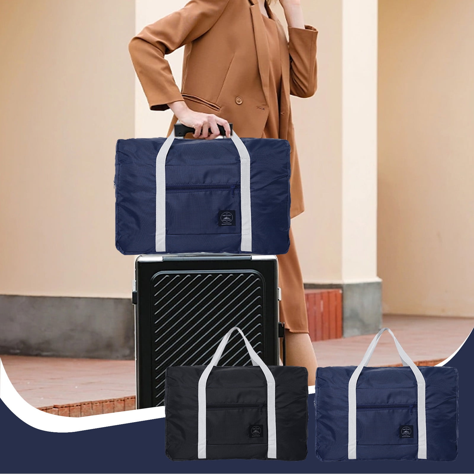 Travel Duffel Bag, Sports Gym Bag, Waterproof Fabric, Trolley Sleeve ...