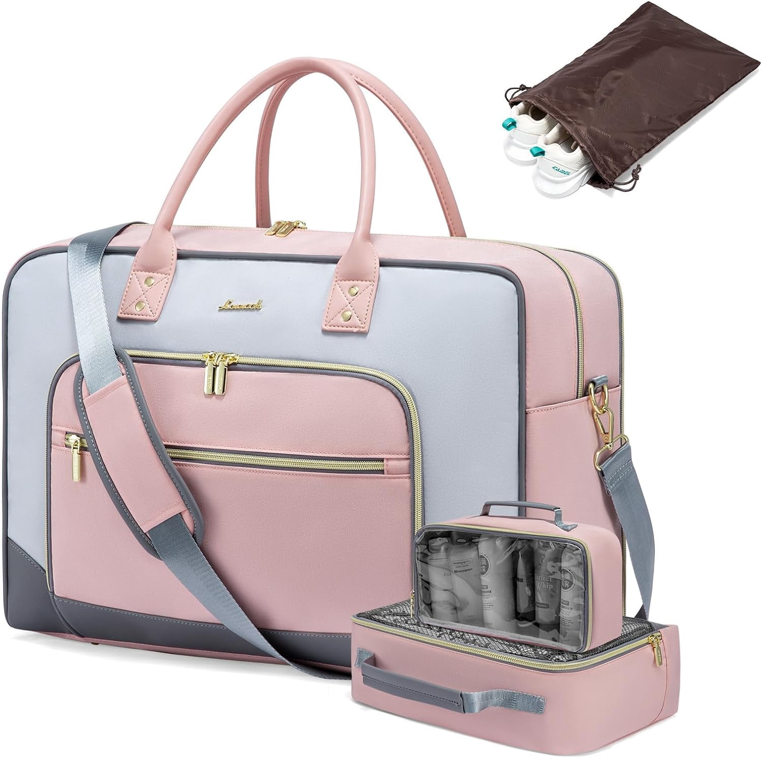Travel Duffel Bag,Weekender Bags for Women,Overnight Bag with Wet ...