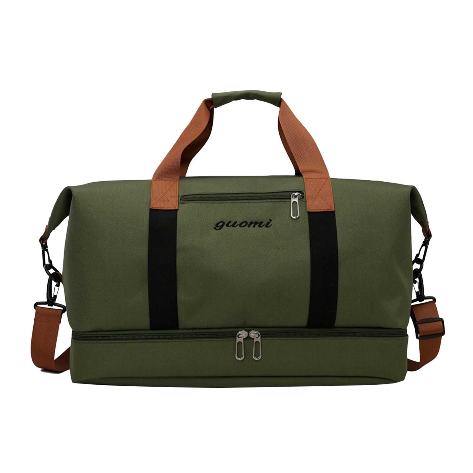 Travel Duffel Bag With Shoes Compartment Sports Gym Bag Folding ...