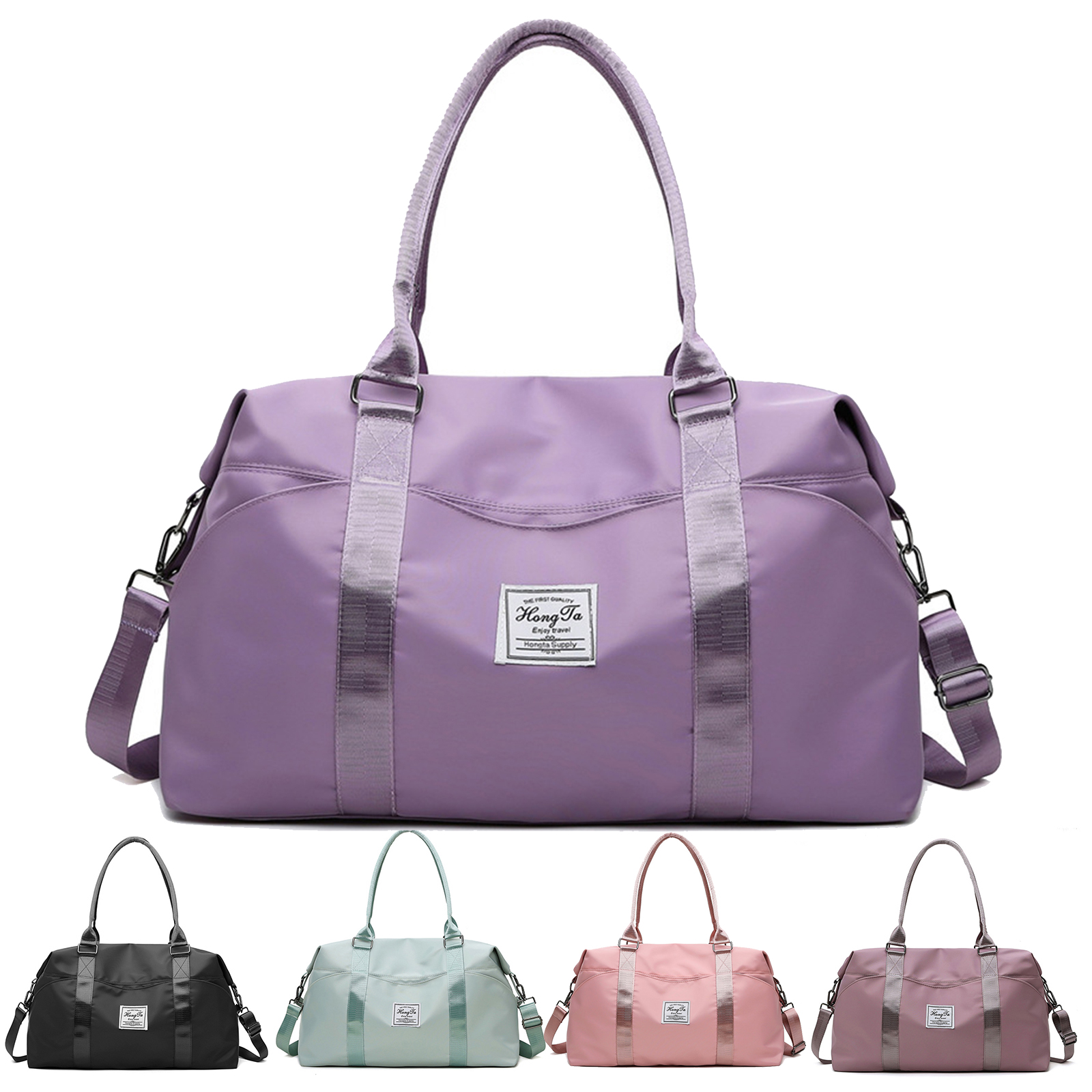 Travel Duffel Tote Bag，Sports Tote Gym Bag，Overnight Weekender Bag with ...