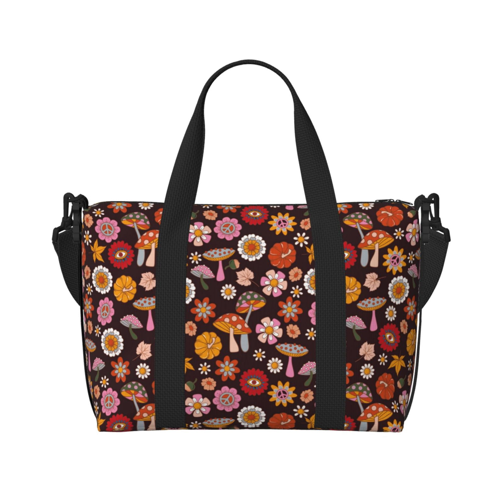 Travel Duffle Bag 70s Groovy Hippie Retro Travel Tote Bags Carry on ...