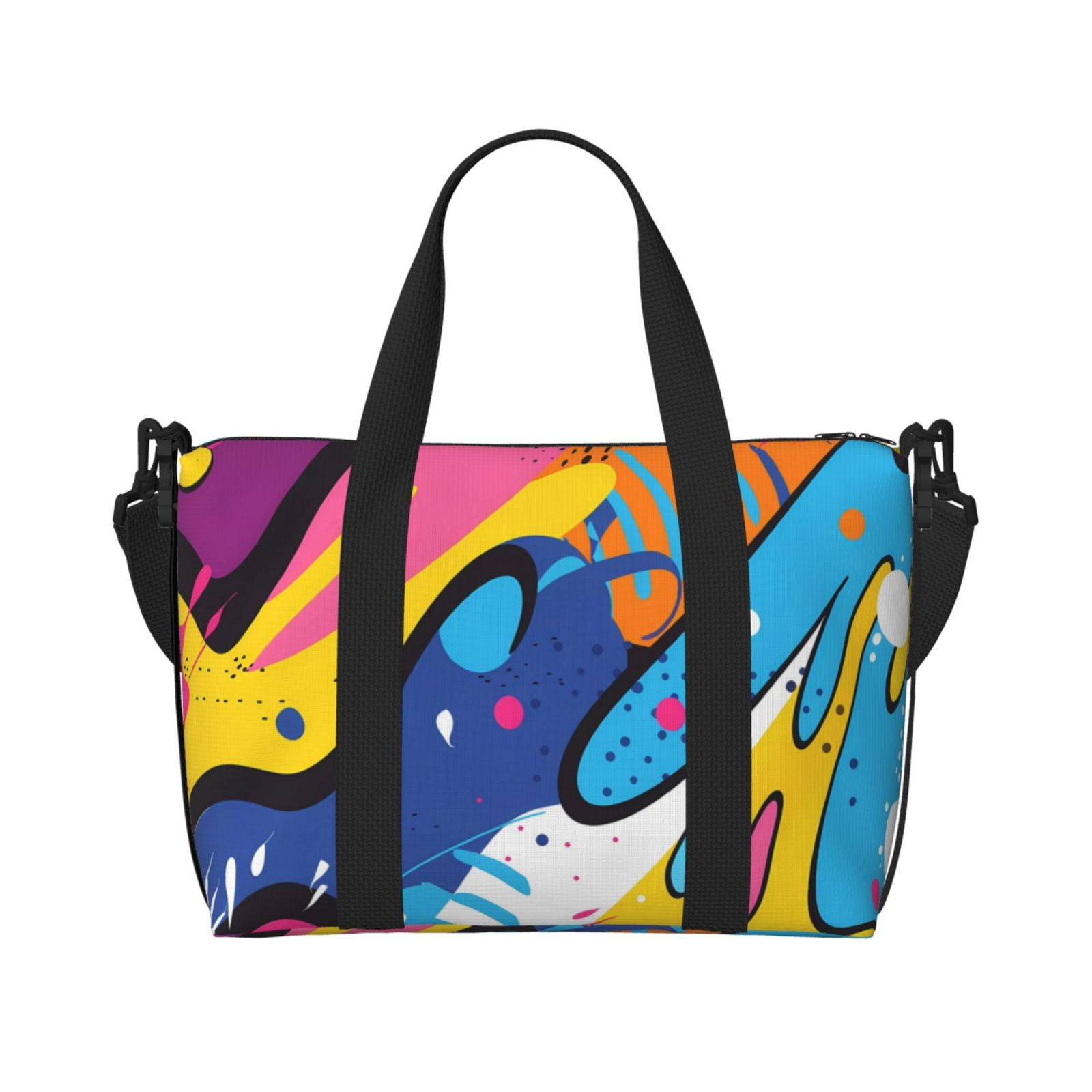 Travel Duffle Bag Abstract Color Splash Travel Tote Bags Carry on ...