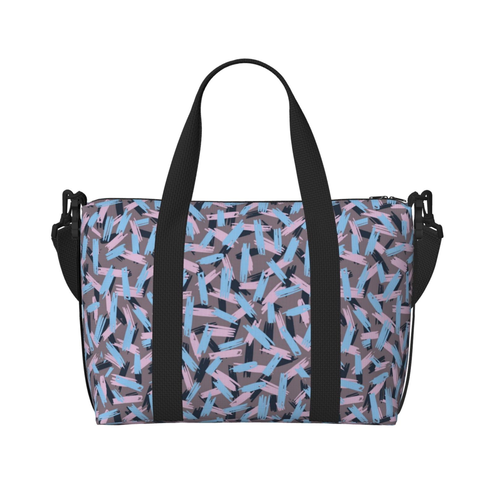 Travel Duffle Bag Abstract blue line Travel Tote Bags Carry on Luggage ...