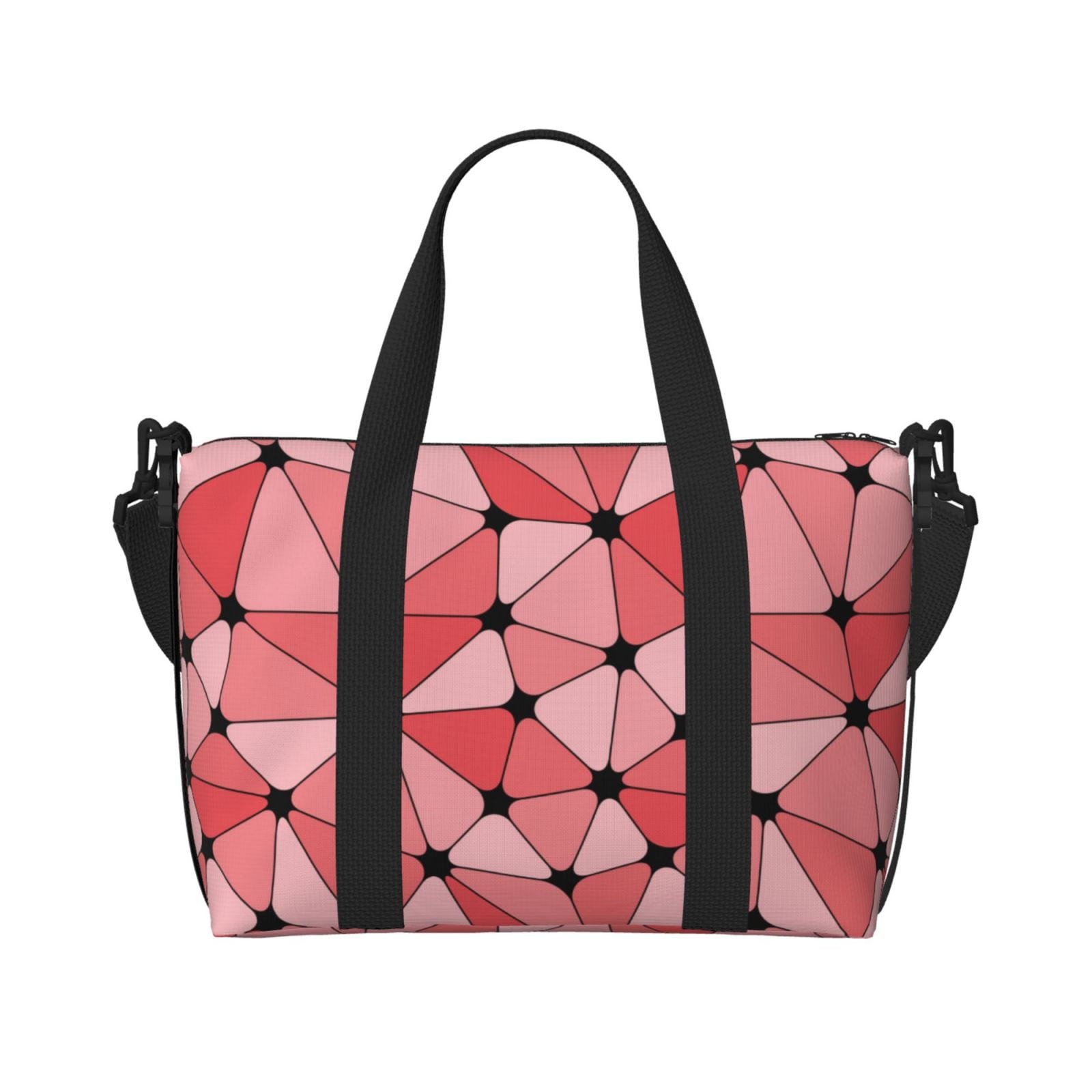 Travel Duffle Bag - Abstract red pattern Weekender Bags for Women/Men ...