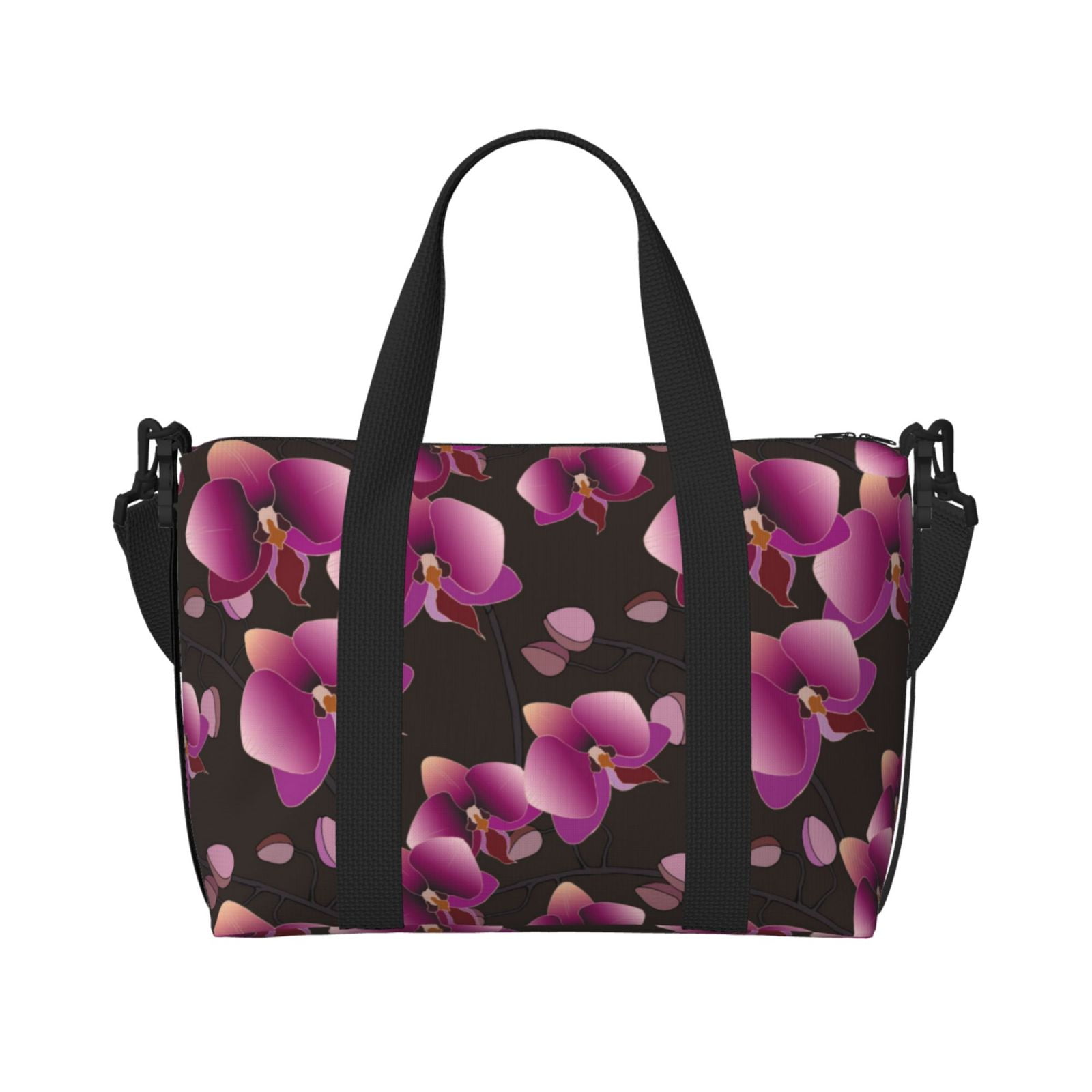 Travel Duffle Bag Abstractly Flower Purple Travel Tote Bags Carry on ...
