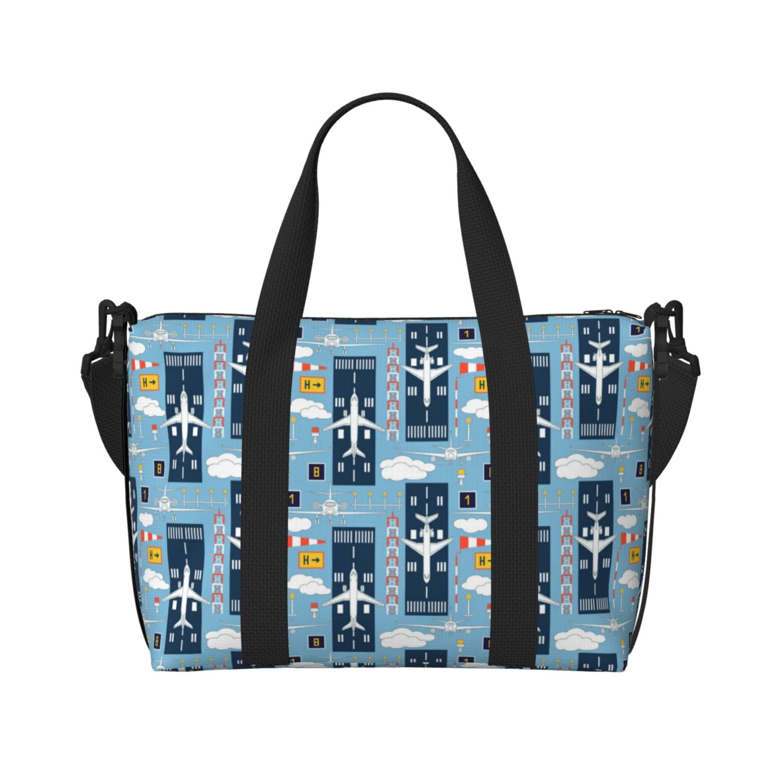 Travel Duffle Bag - Airplanes and Aviation Signs Weekender Bags for ...