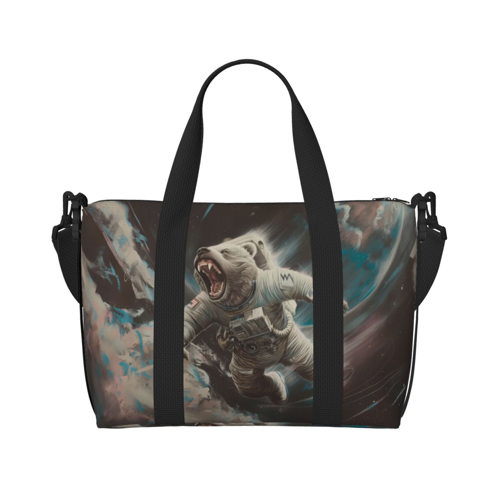Travel Duffle Bag Astronaut Polar Bear Roar Travel Tote Bags Carry on ...