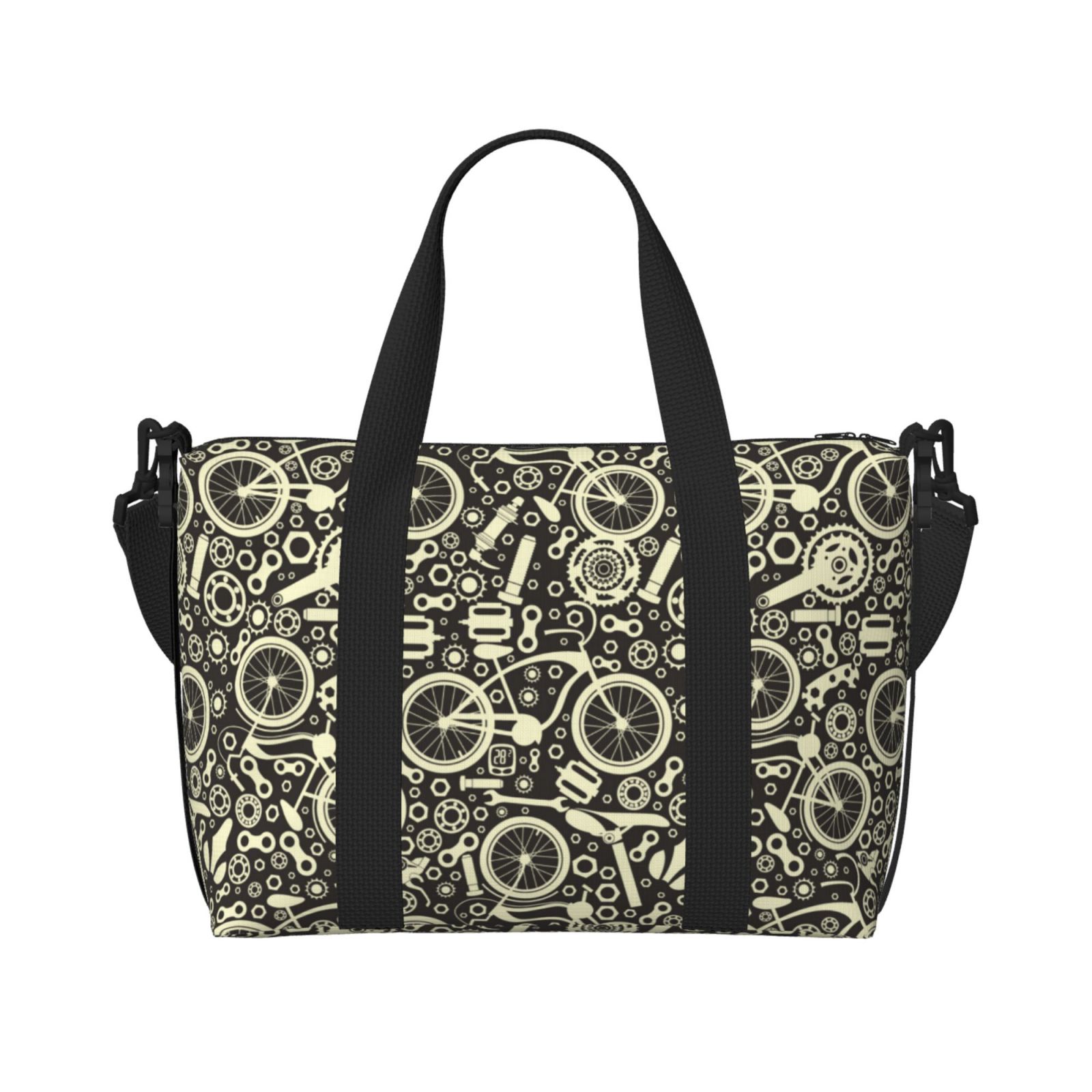 Travel Duffle Bag - Bike Fancy Pattern Weekender Bags for Women/Men ...