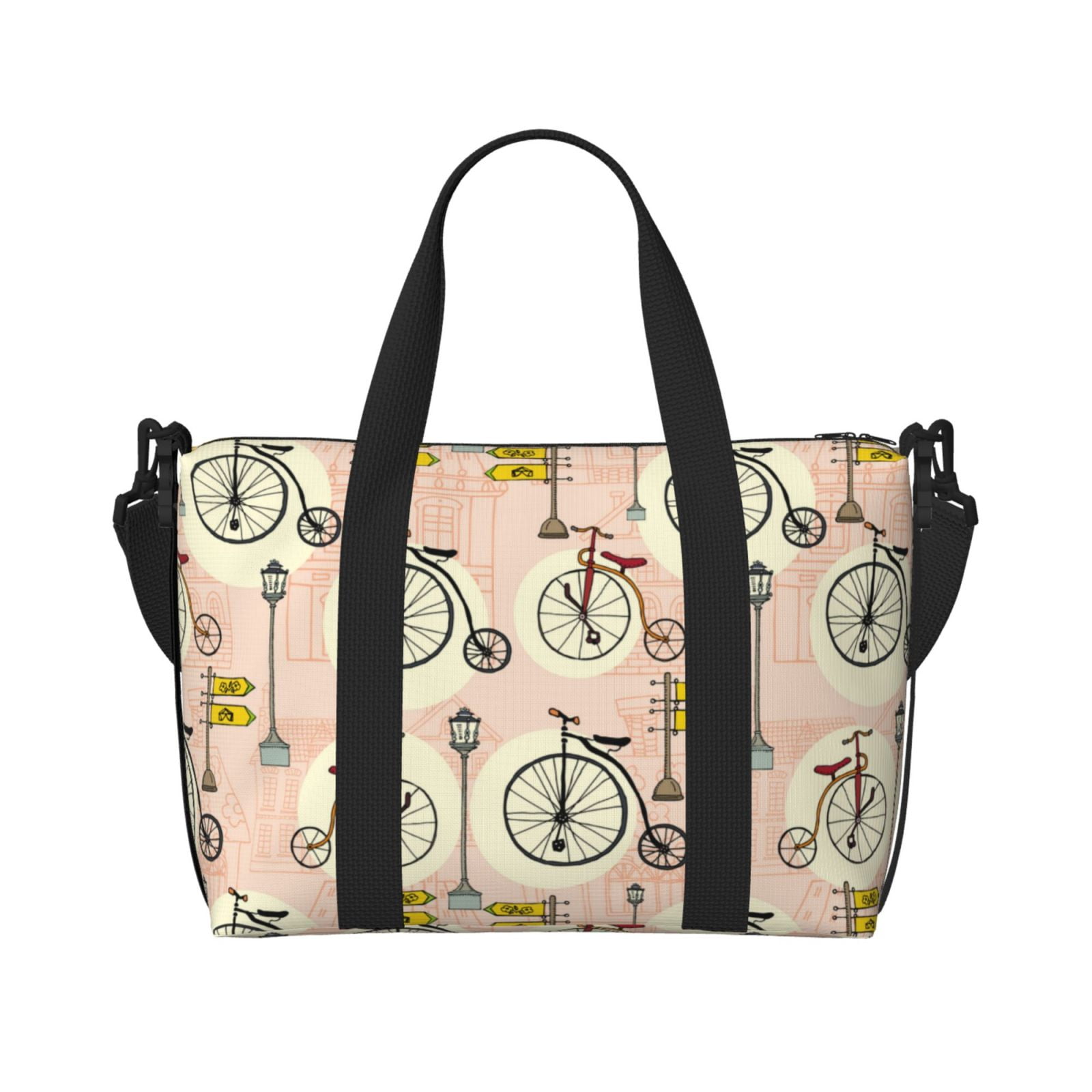 Travel Duffle Bag Bike Pattern Abstract Travel Tote Bags Carry on ...