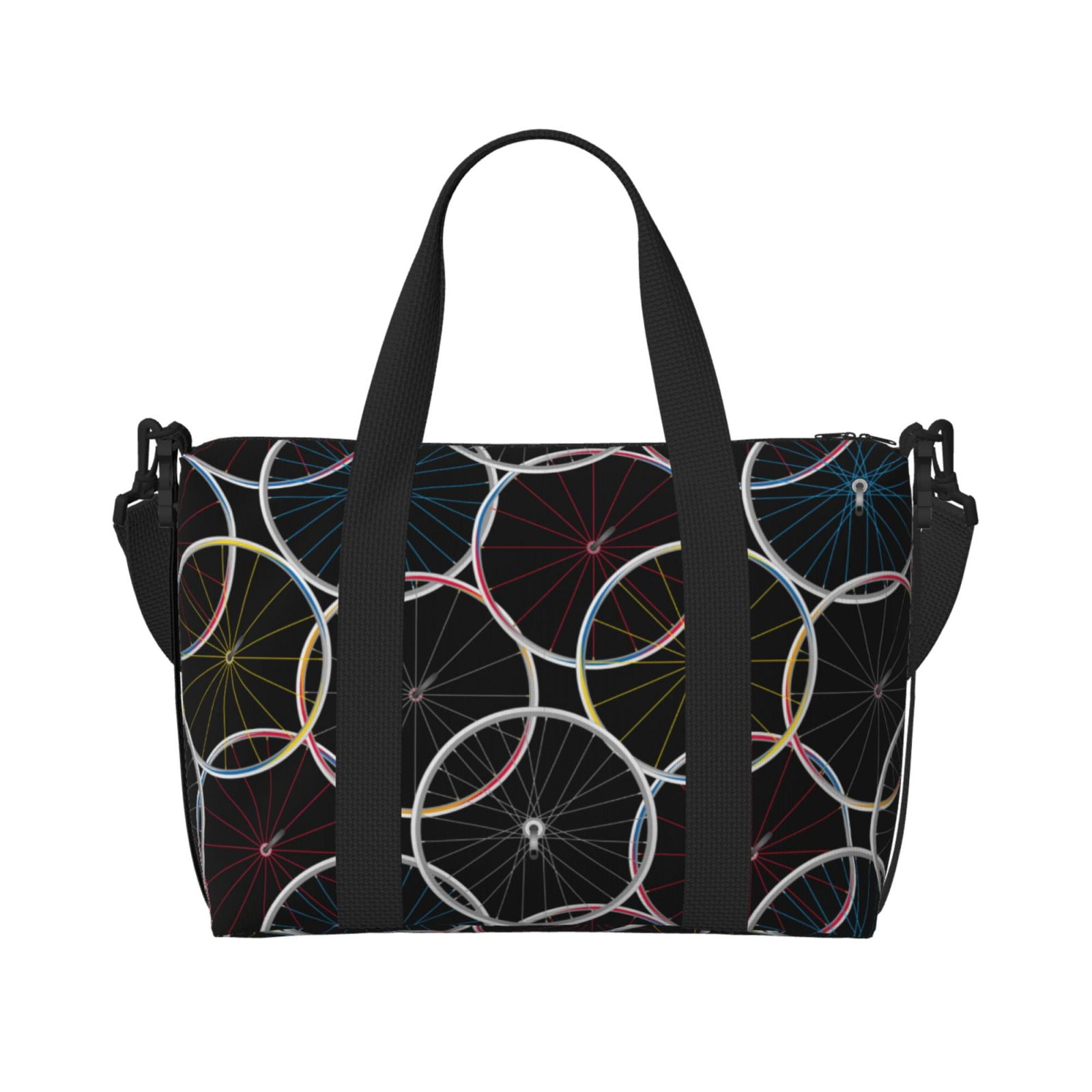 Travel Duffle Bag Bike wheel colorful Travel Tote Bags Carry on Luggage ...