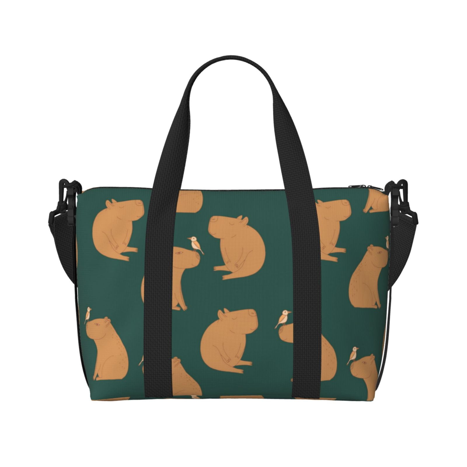 Travel Duffle Bag Birds Capybaras Travel Tote Bags Carry on Luggage Waterproof Weekender Bags ...
