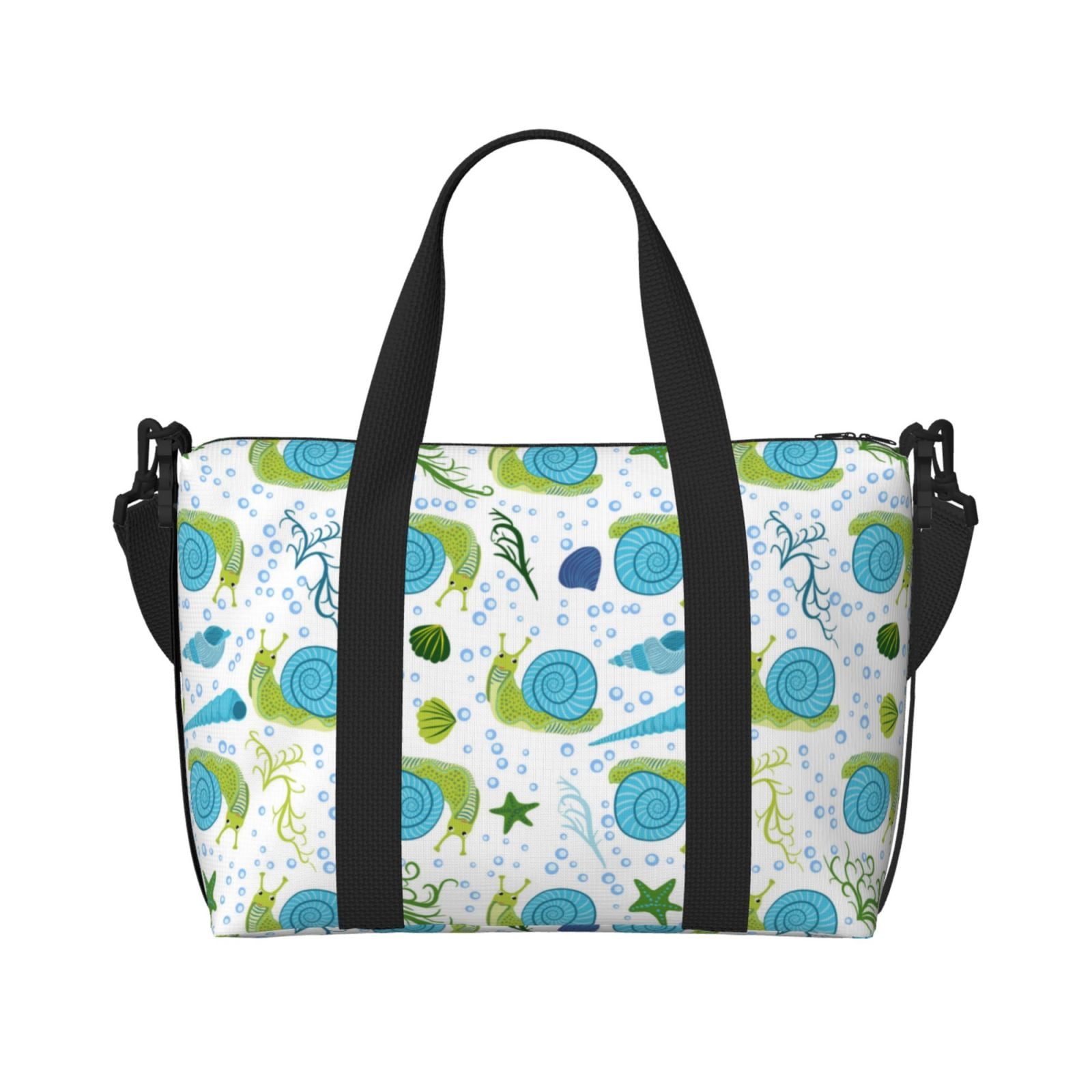 Travel Duffle Bag Blue Green Slug Shells Travel Tote Bags Carry on ...