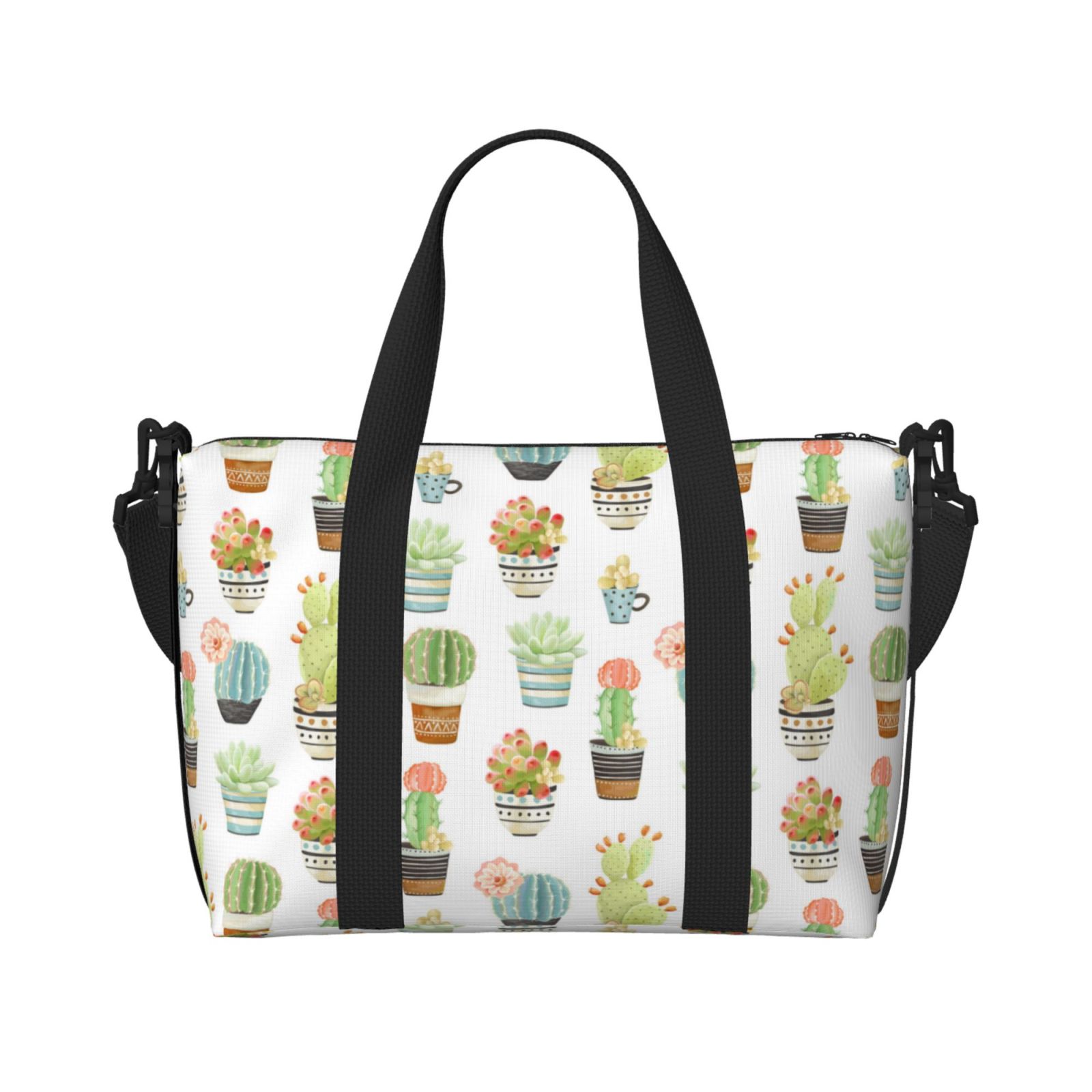 Travel Duffle Bag - Cactus Succulents potted plant Weekender Bags for ...