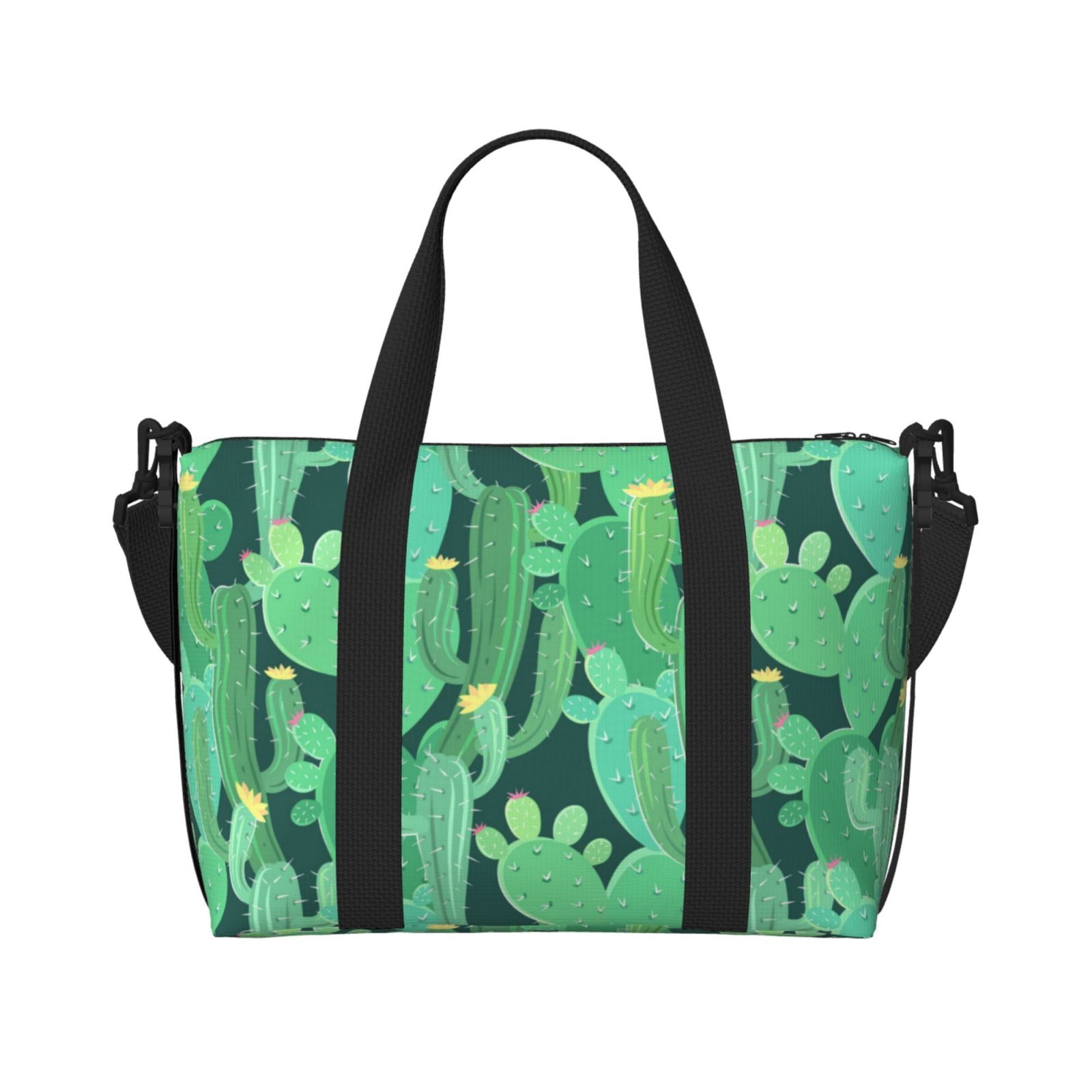 Travel Duffle Bag Cactus green Pattern Travel Tote Bags Carry on ...