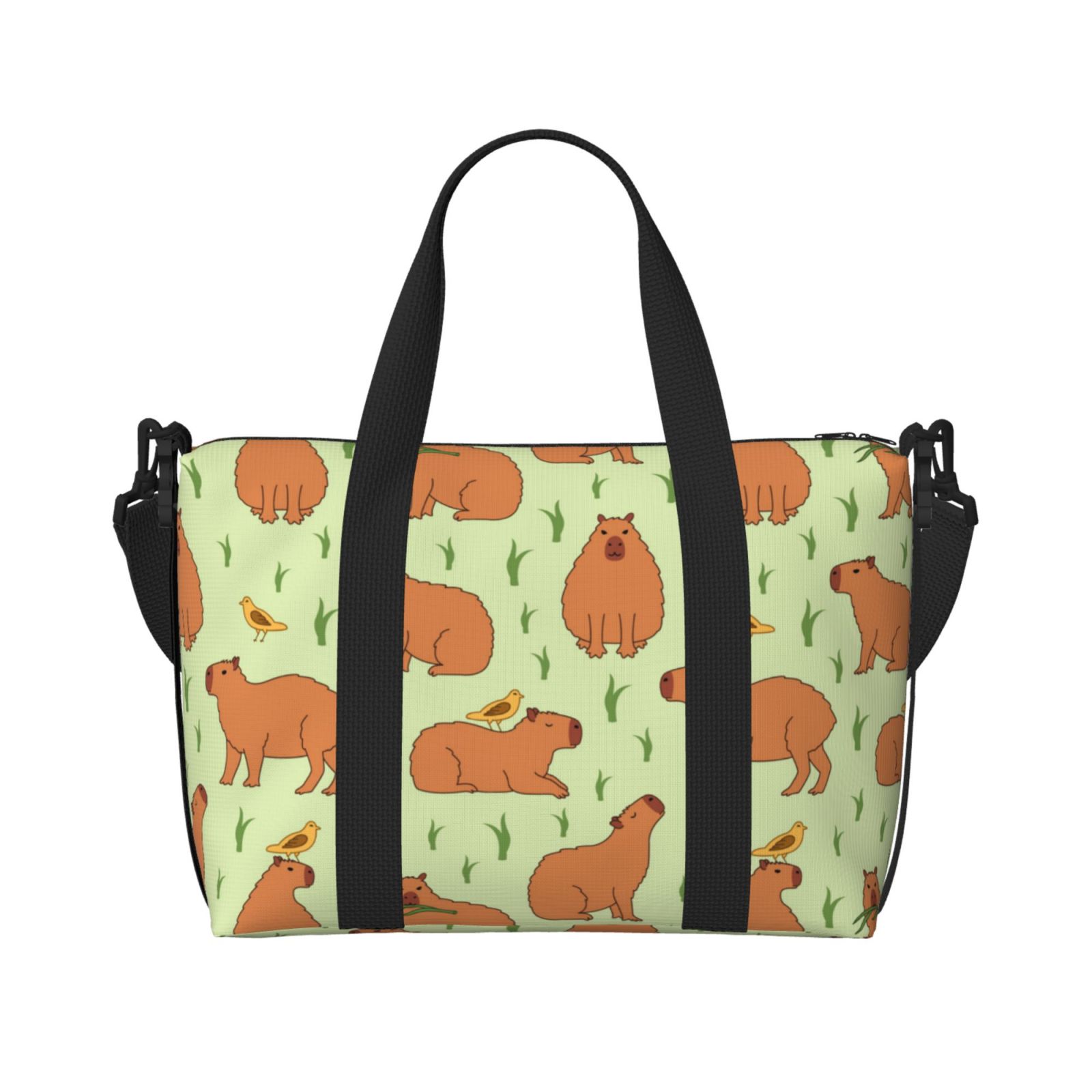 Travel Duffle Bag Capybaras Grass Travel Tote Bags Carry on Luggage ...
