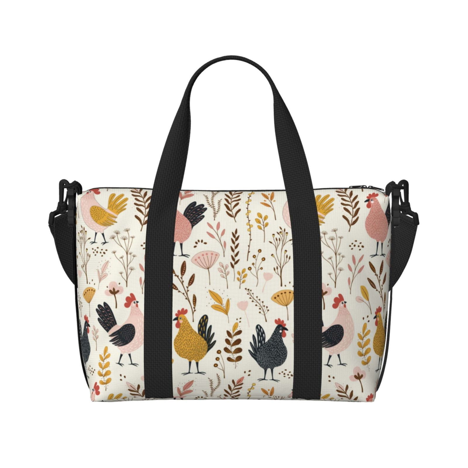 Travel Duffle Bag Cartoon Chickens Travel Tote Bags Carry on Luggage ...