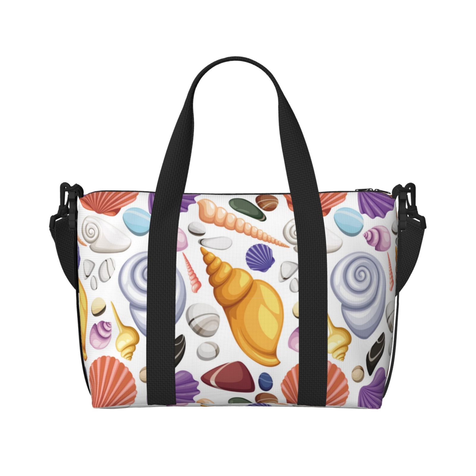 Travel Duffle Bag - Cartoon Conch Shell Weekender Bags for Women/Men ...