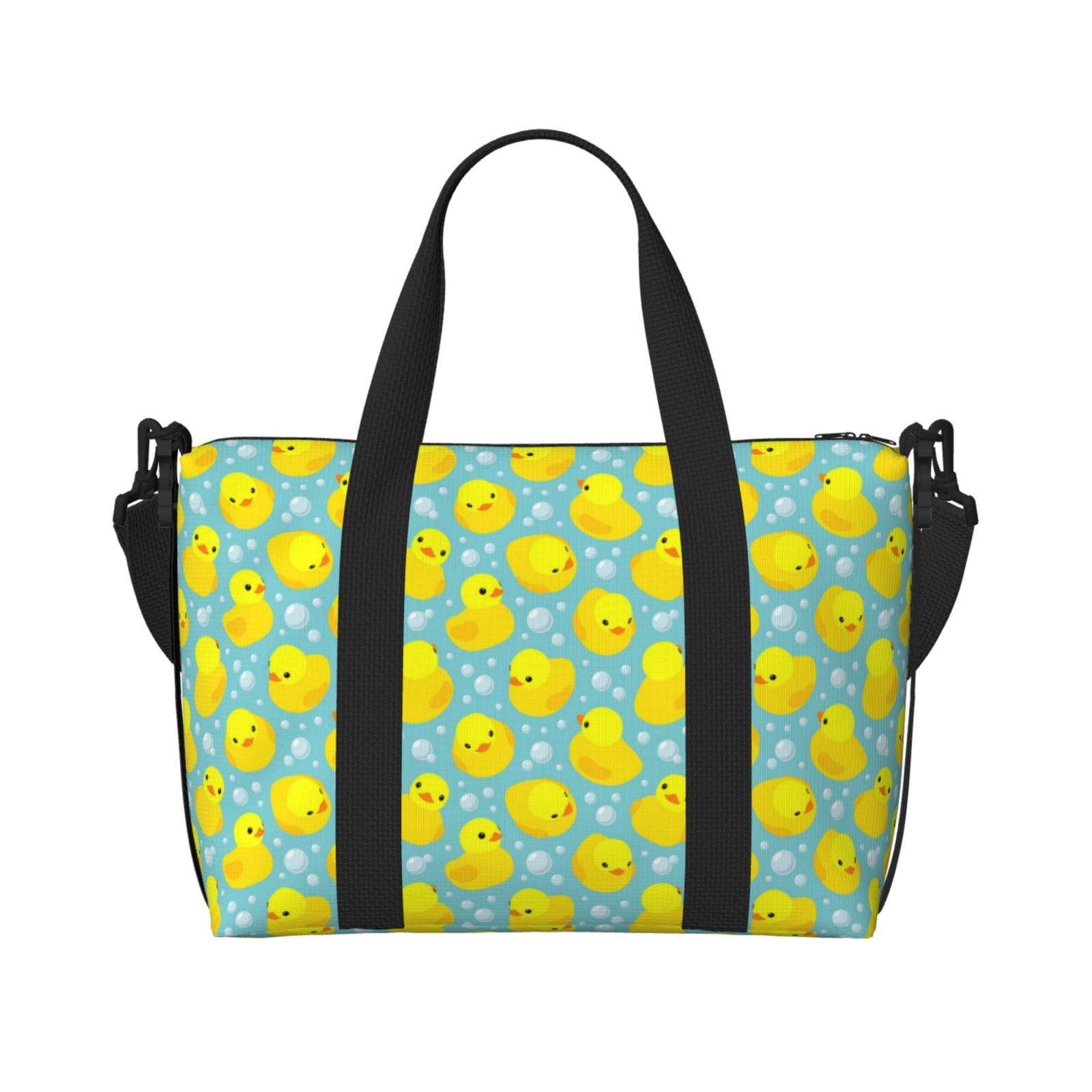 Travel Duffle Bag Cartoon Cute Duck Bubble_A Travel Tote Bags Carry on ...