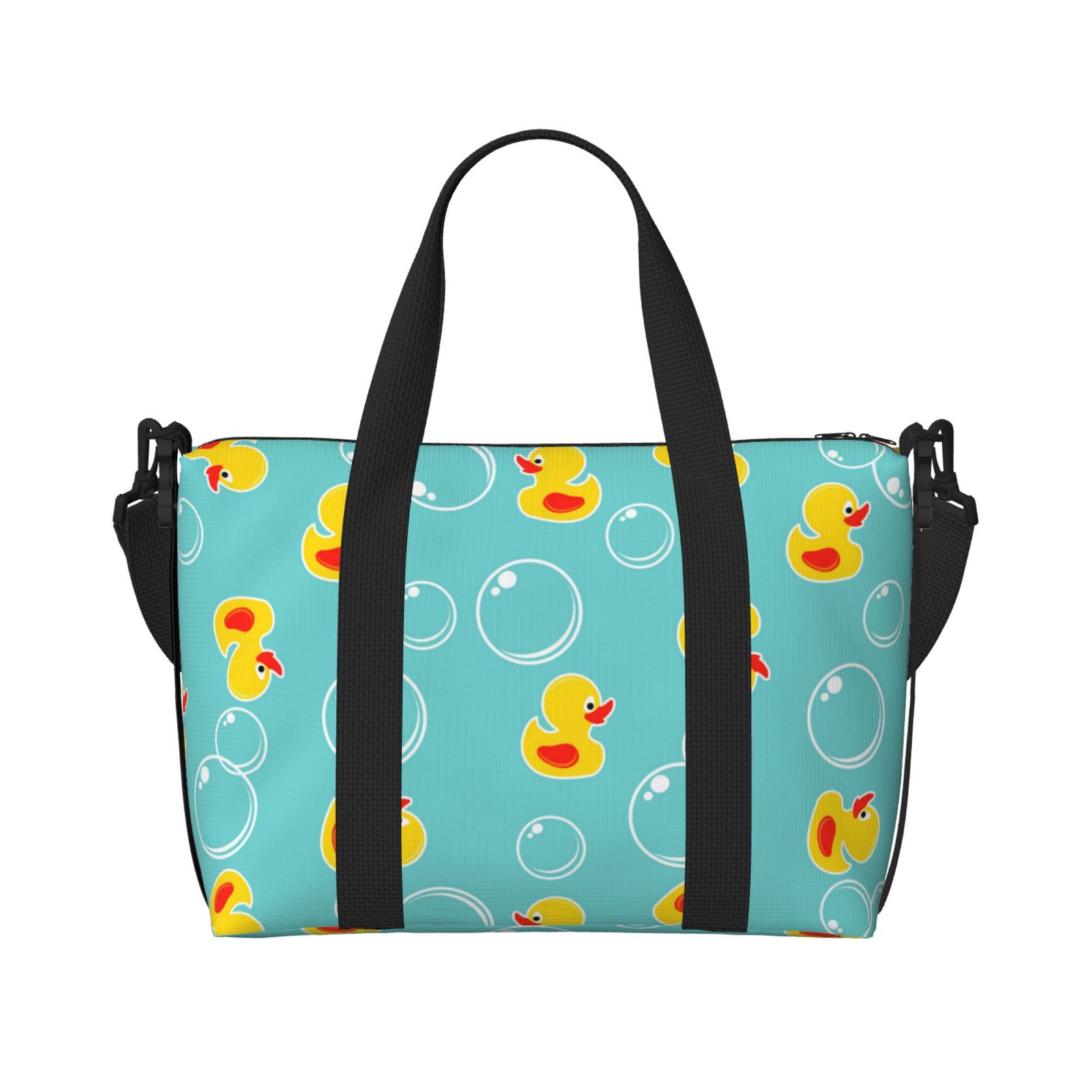 Travel Duffle Bag - Cartoon Cute Duck Bubble Weekender Bags for Women ...