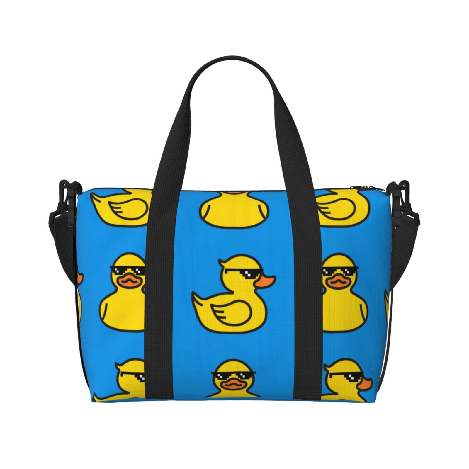 Travel Duffle Bag - Cartoon Cute Duck With Glasses_A Weekender Bags for ...