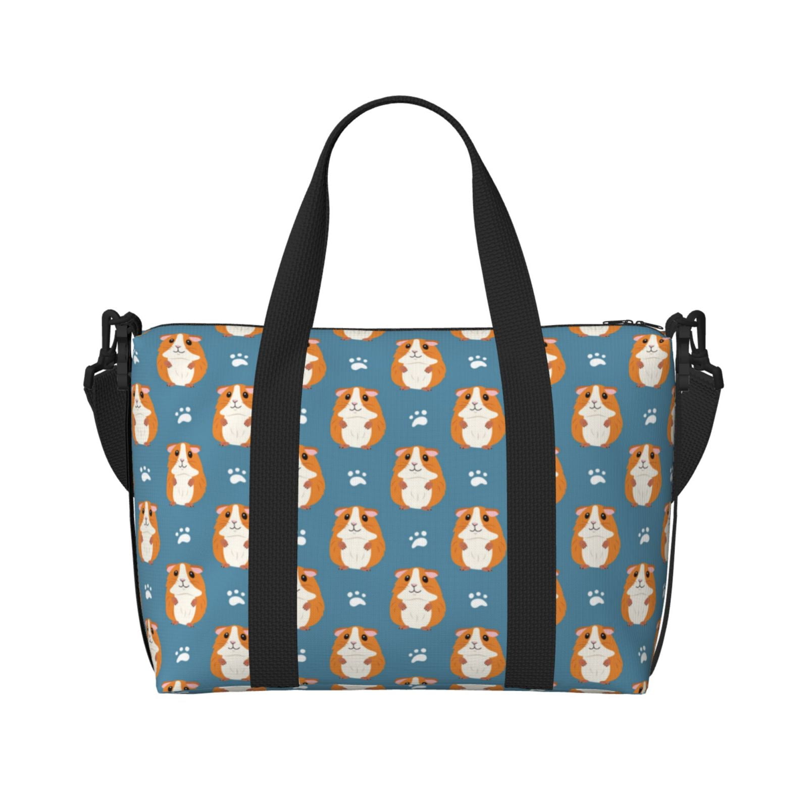 Travel Duffle Bag Cartoon Cute Hamster Footprints Travel Tote Bags ...