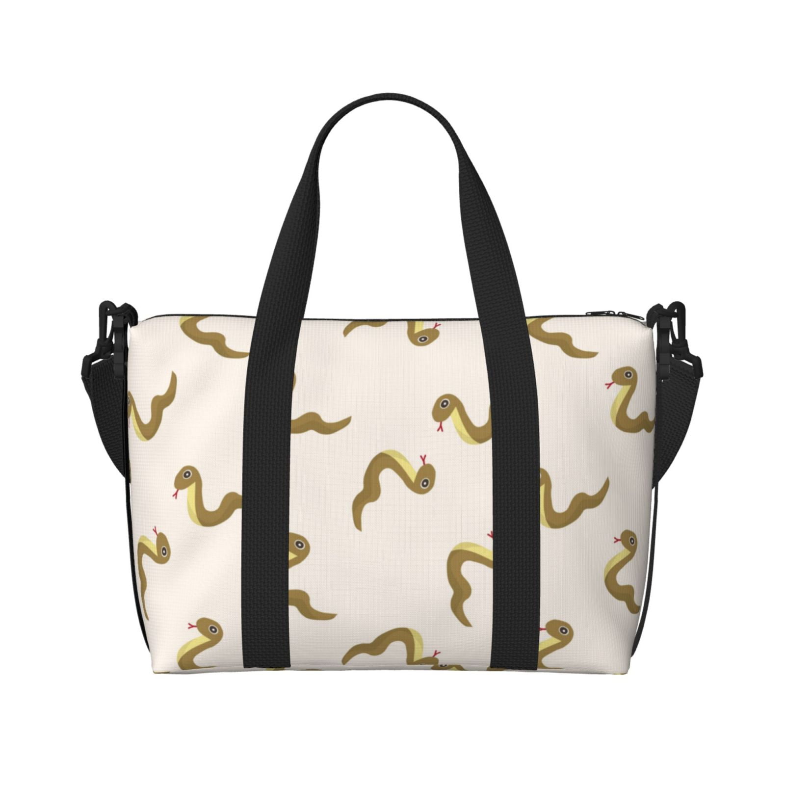 Travel Duffle Bag Cartoon Cute Snake Travel Tote Bags Carry on Luggage ...