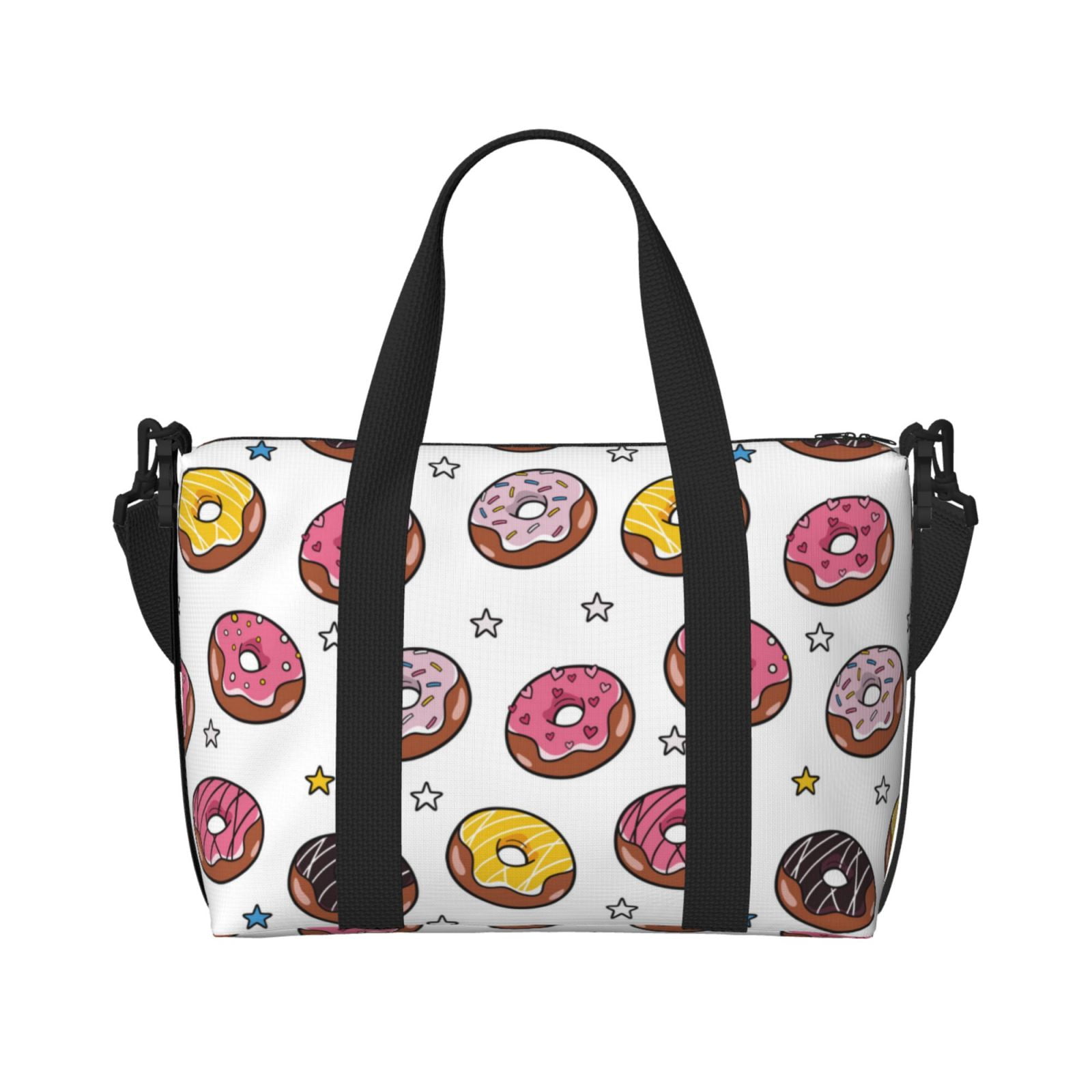 Travel Duffle Bag Cartoon Donut Star Print Travel Tote Bags Carry on ...