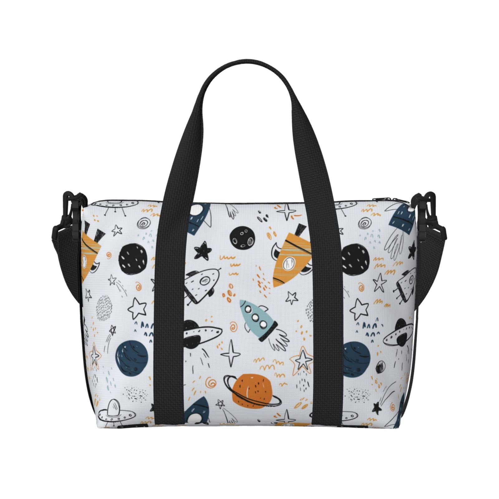 Travel Duffle Bag Cartoon Planets Travel Tote Bags Carry on Luggage ...